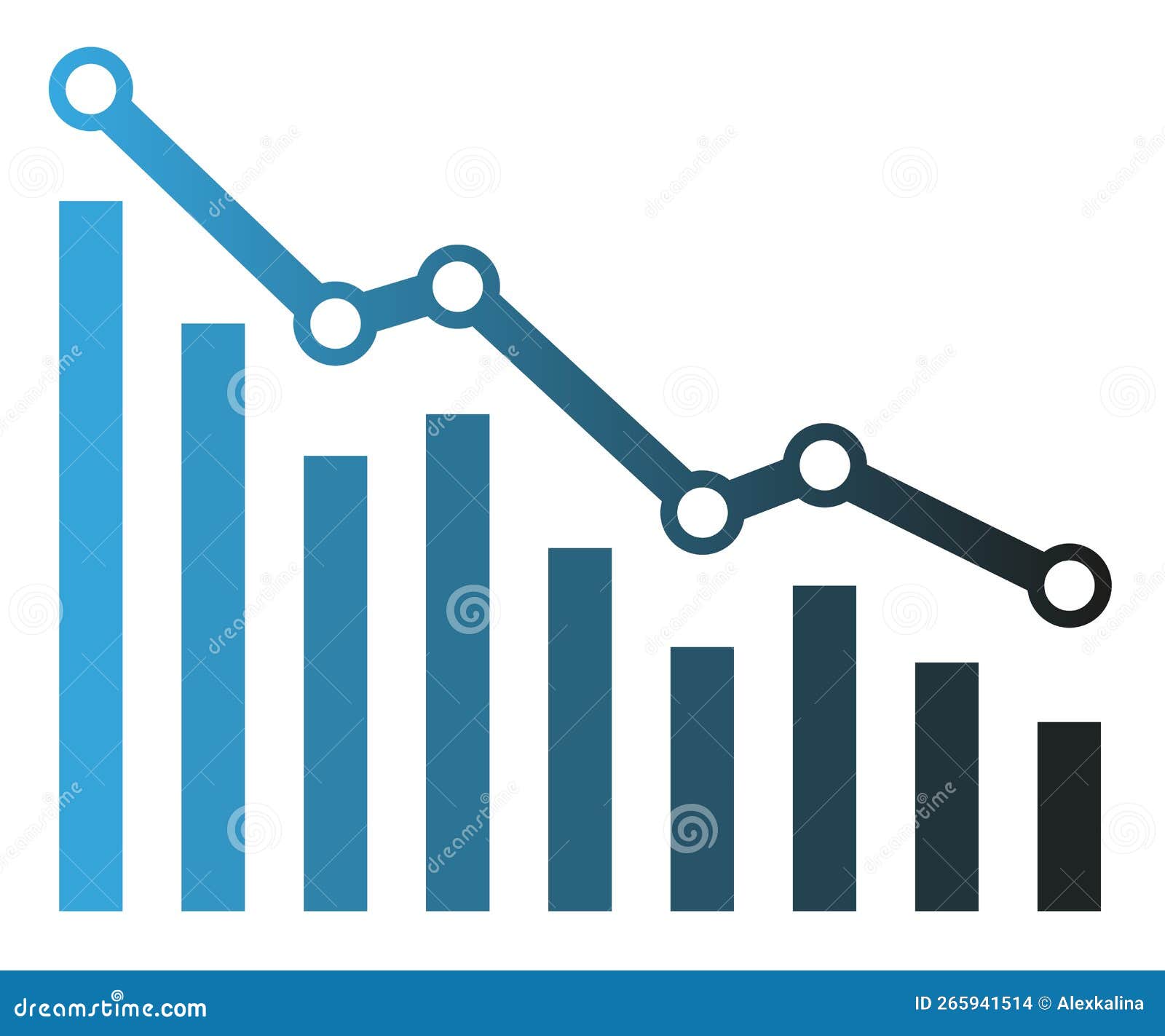 Progress Graph Growth Up Line Icon. Business Chart Grow Diagram Vector ...