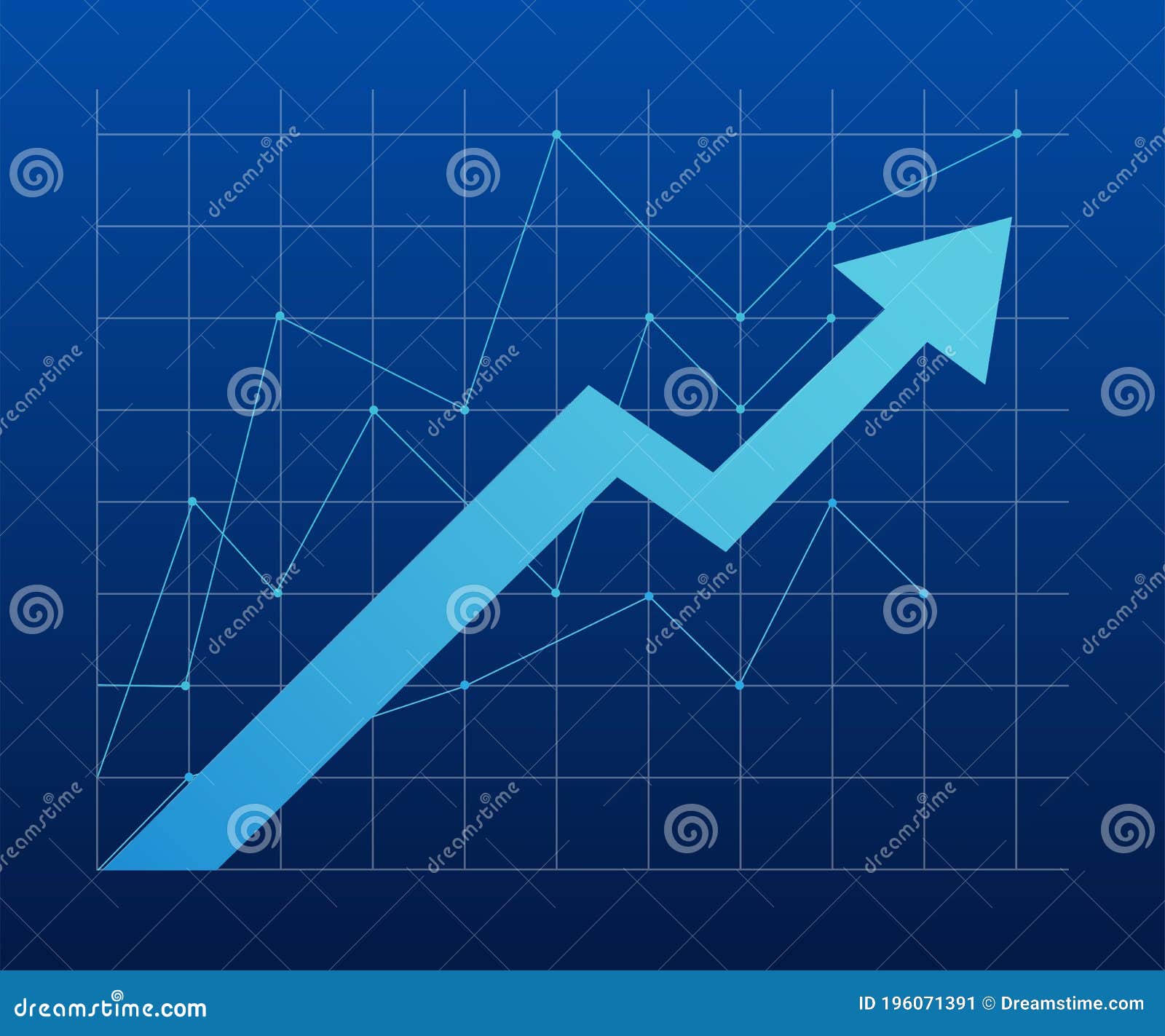 Diagram Rising. Diagram, Graph Growth. Vector Chart Stock Vector ...
