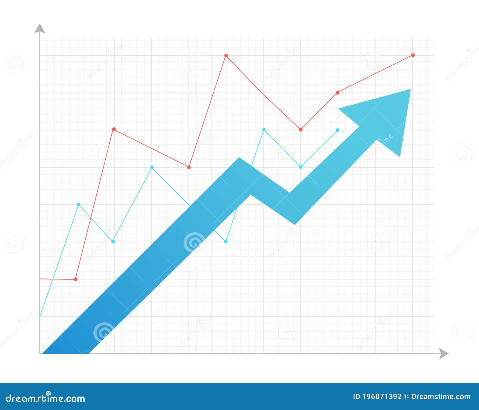 Diagram Rising. Diagram, Graph Growth. Vector Chart Stock Vector ...
