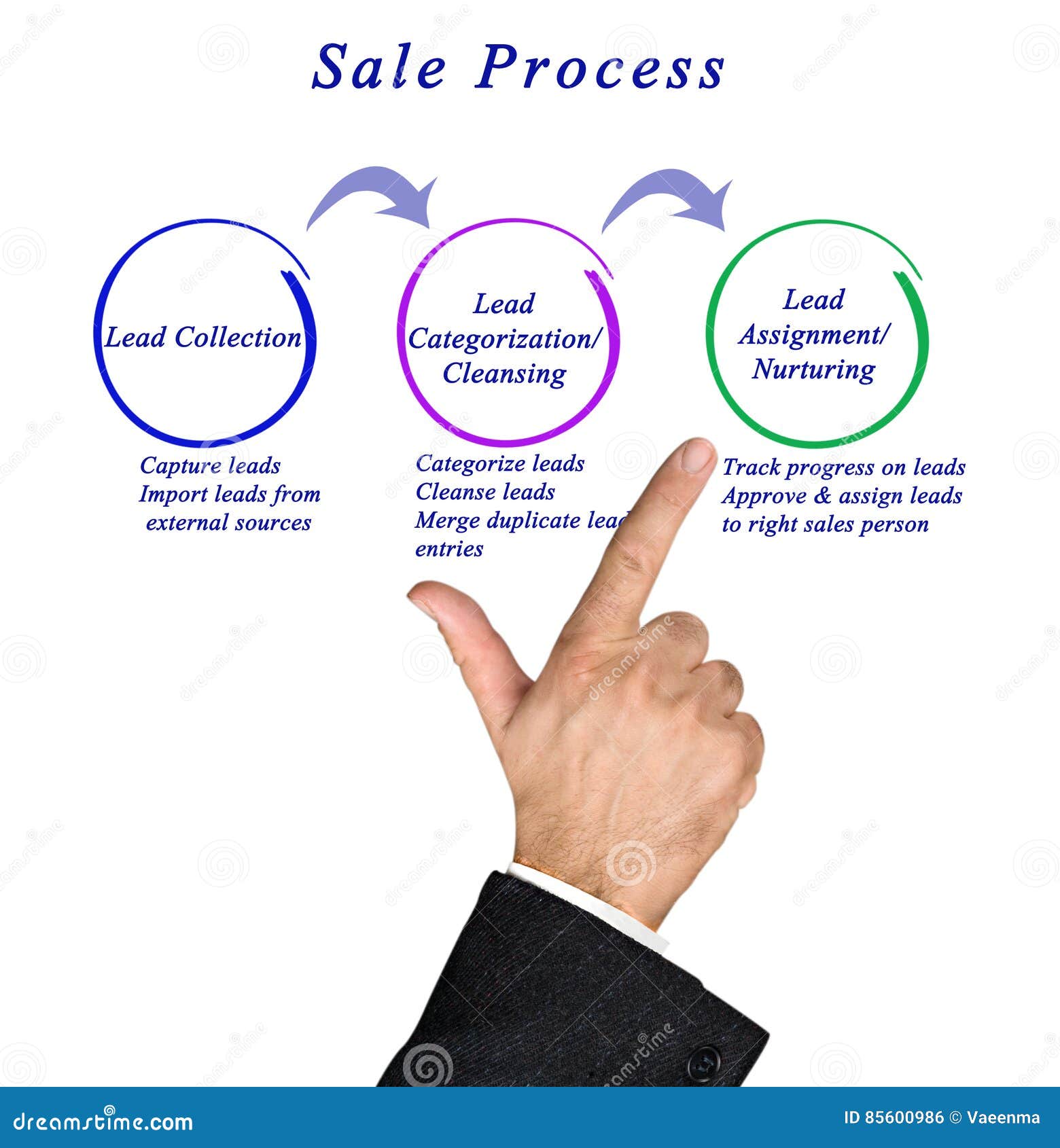 Diagram of sale process stock photo. Image of manager - 85600986