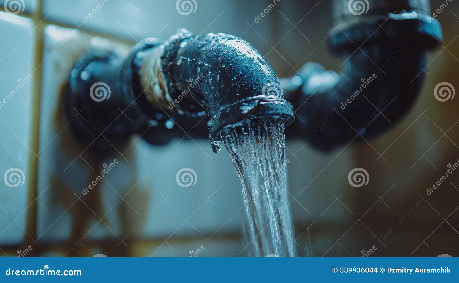 Diagram Showing a Leak in a Water Pipe, Indicative of a Need for ... Diagram Showing a Leak in a Water Pipe, Indicative of a Need for ...