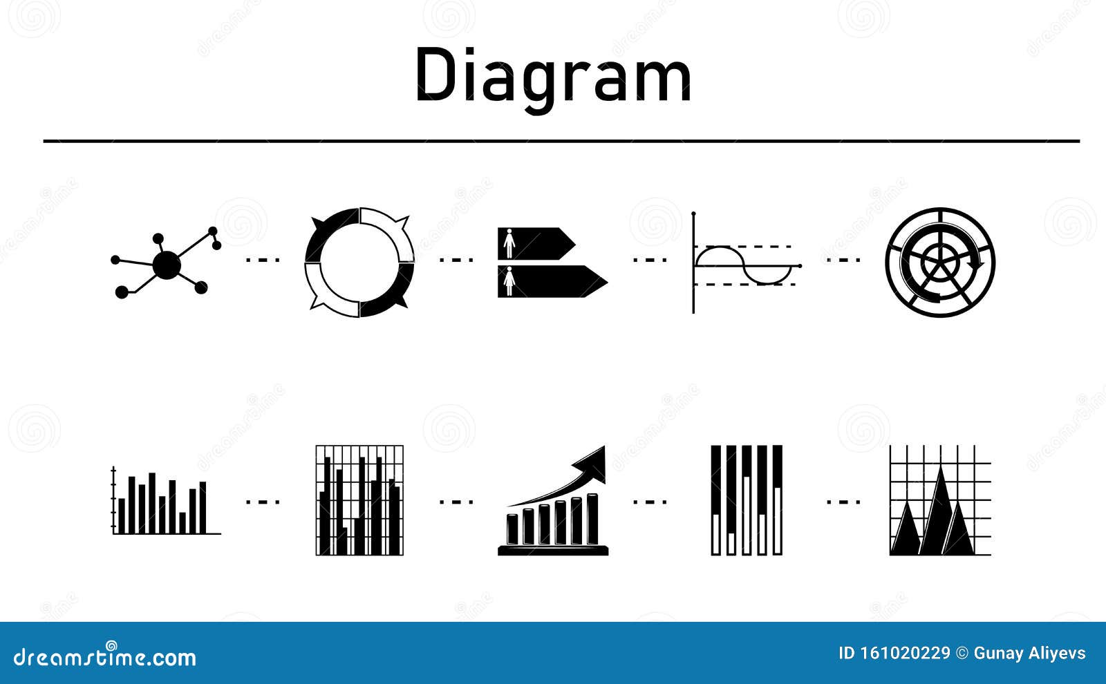 Diagram Simple Concept Icons Set Stock Illustration - Illustration of ...