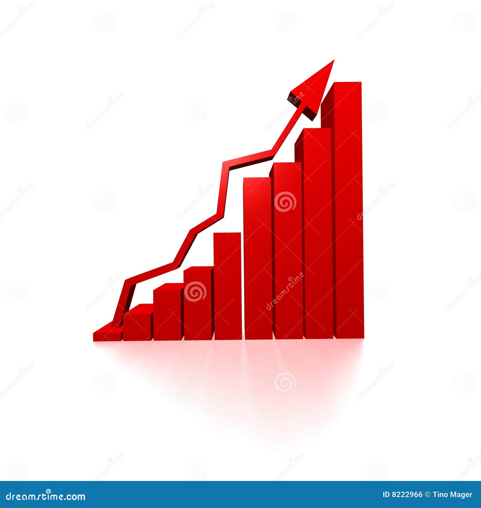 Diagram success with arrow stock illustration. Illustration of ...