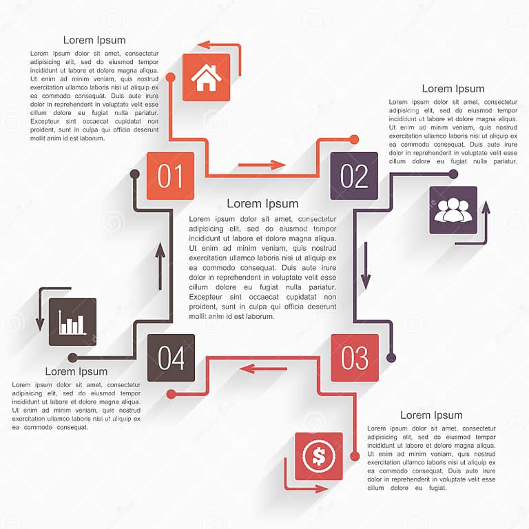 Diagram Template stock vector. Illustration of abstract - 42672747