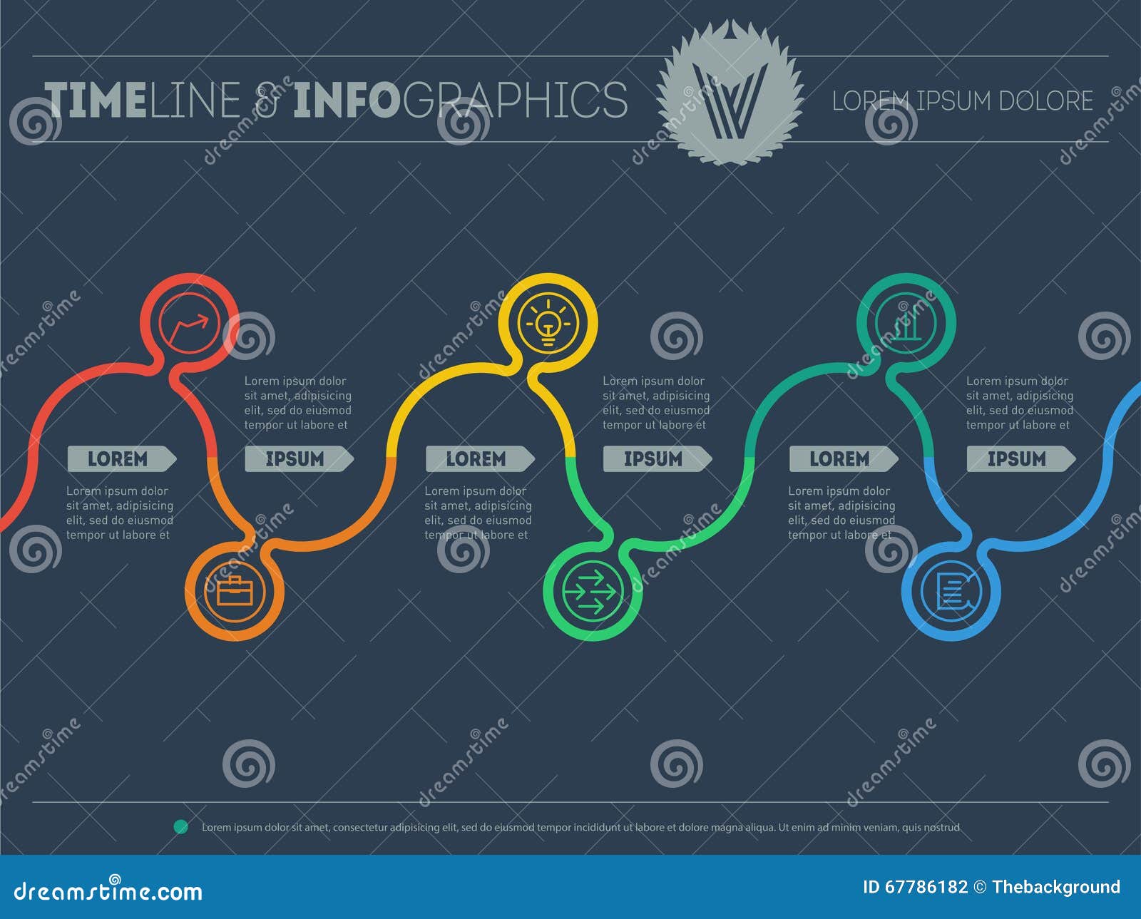 Diagram of Tendencies and Trends. Infographic Timeline Stock Vector ...