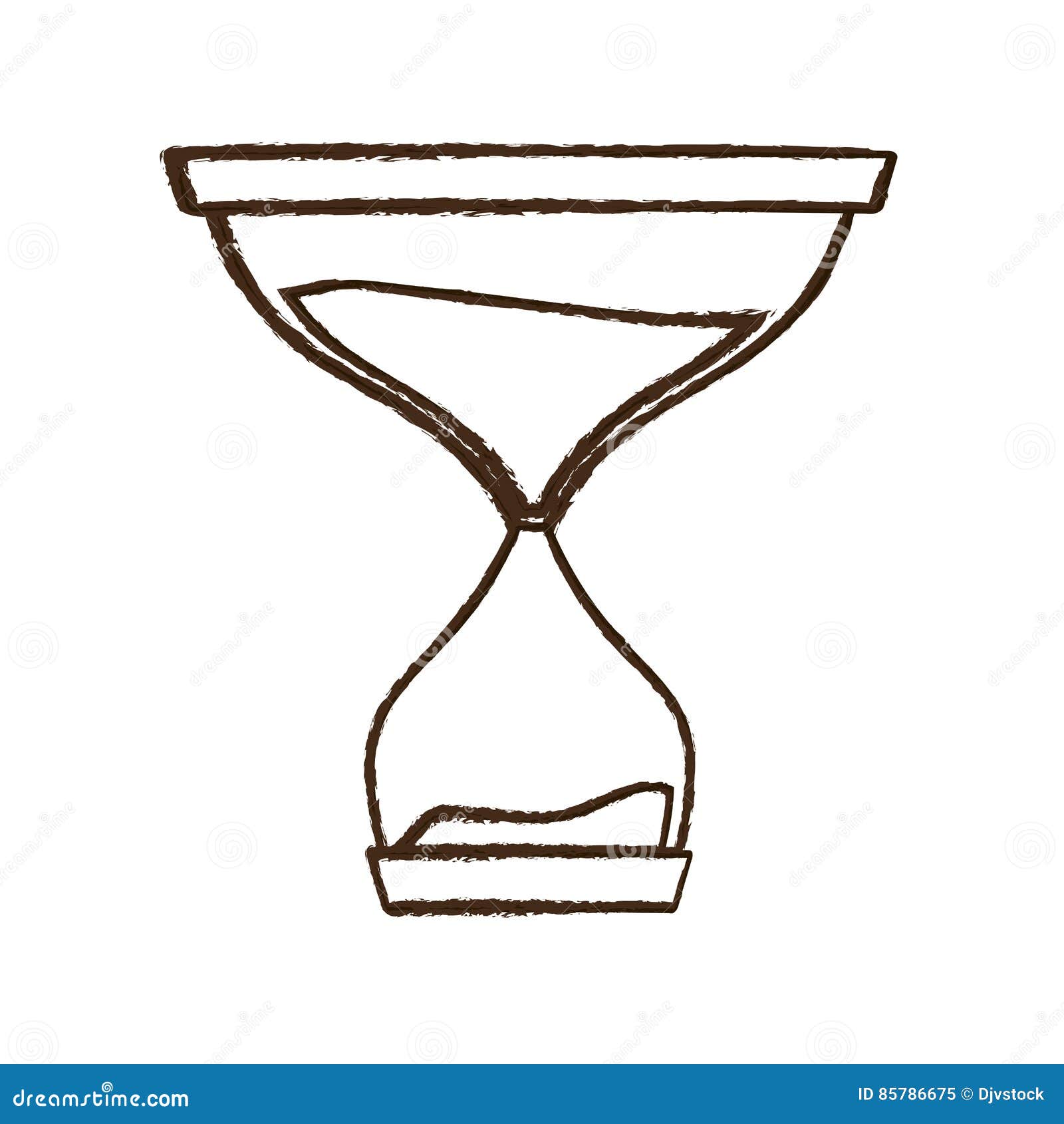 Diagram timglassymbolsbild stock illustrationer. Illustration av stänga ...