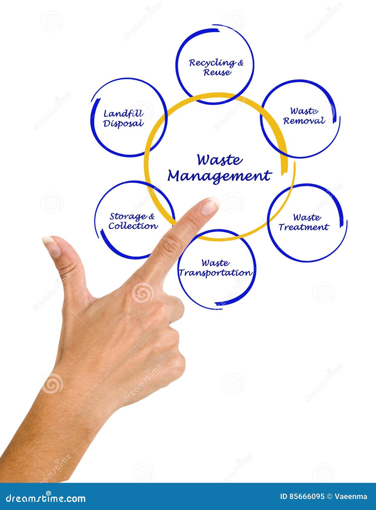 Diagram of Waste Management Stock Image - Image of lecture, expert ...