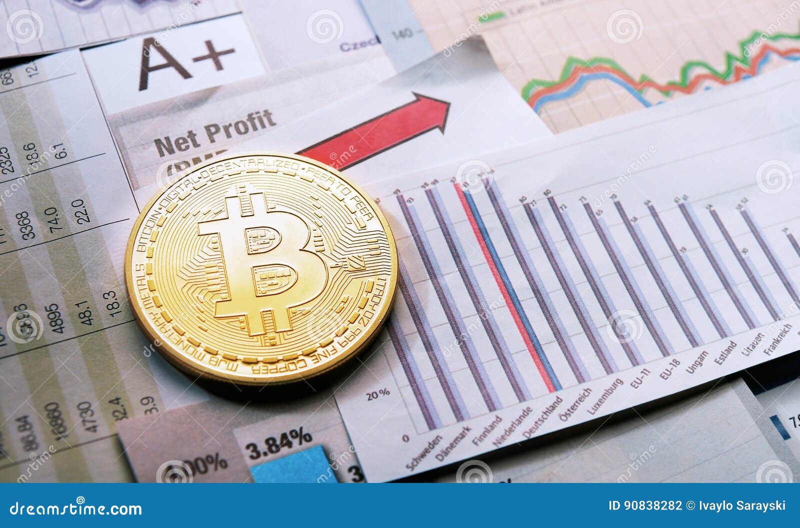Diagrama Crypto De La Moneda De Bitcoin Foto de archivo - Imagen de ...