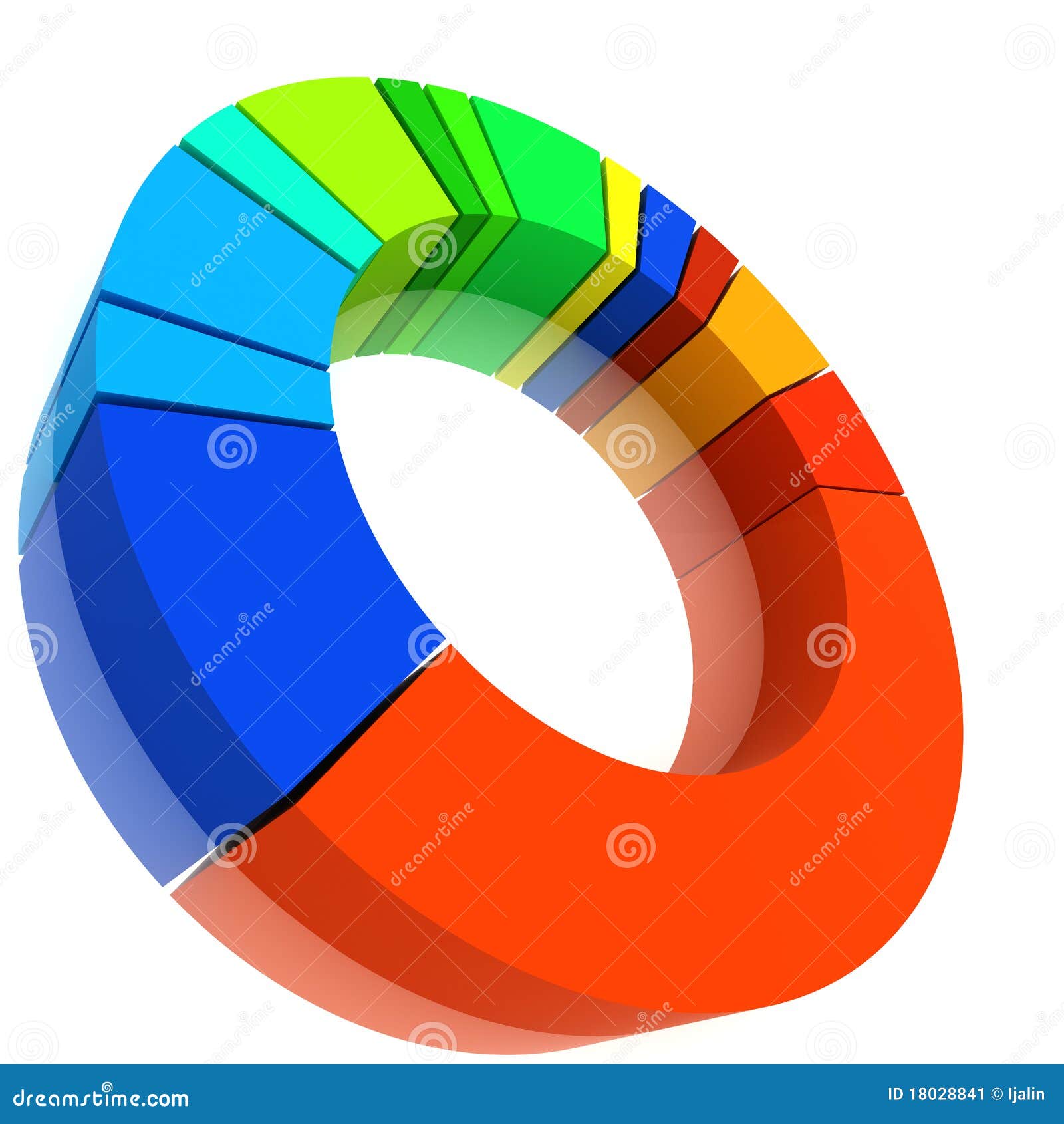 Diagrama De Empanada Del Color Imagen. Imagen: 18028841
