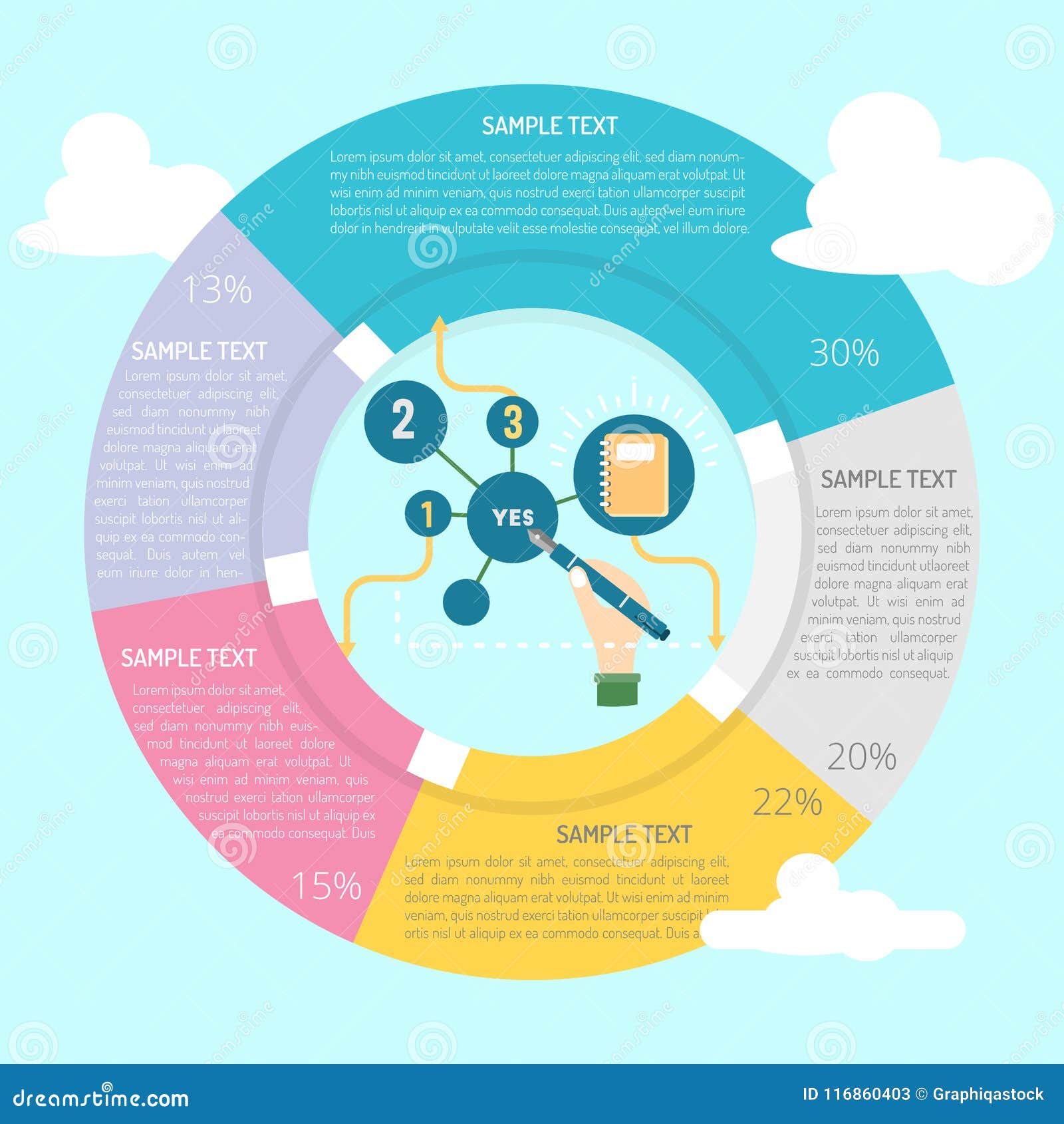 Diagrama De Infographic Del Concepto Ilustración del Vector ...