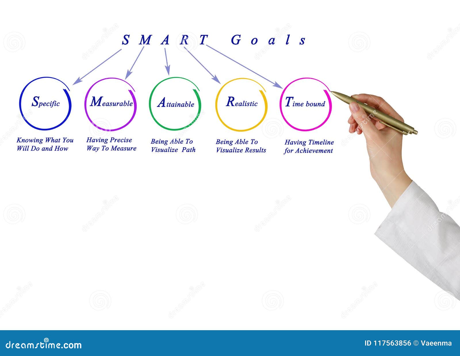 Diagrama De Metas ELEGANTES Foto de archivo - Imagen de mensurable ...