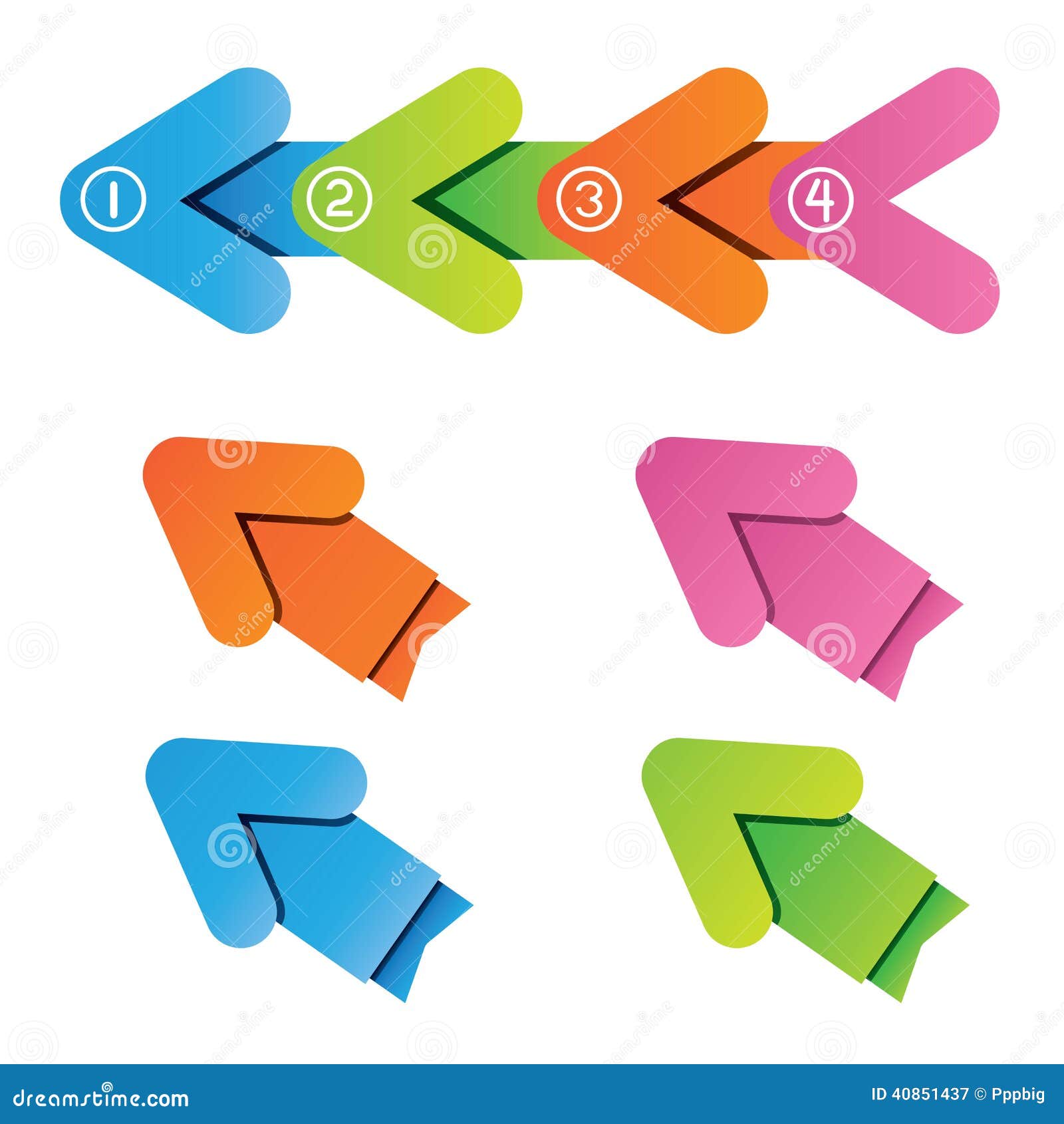 Diagrama De Proceso De La Flecha Stock de ilustración - Ilustración de ...