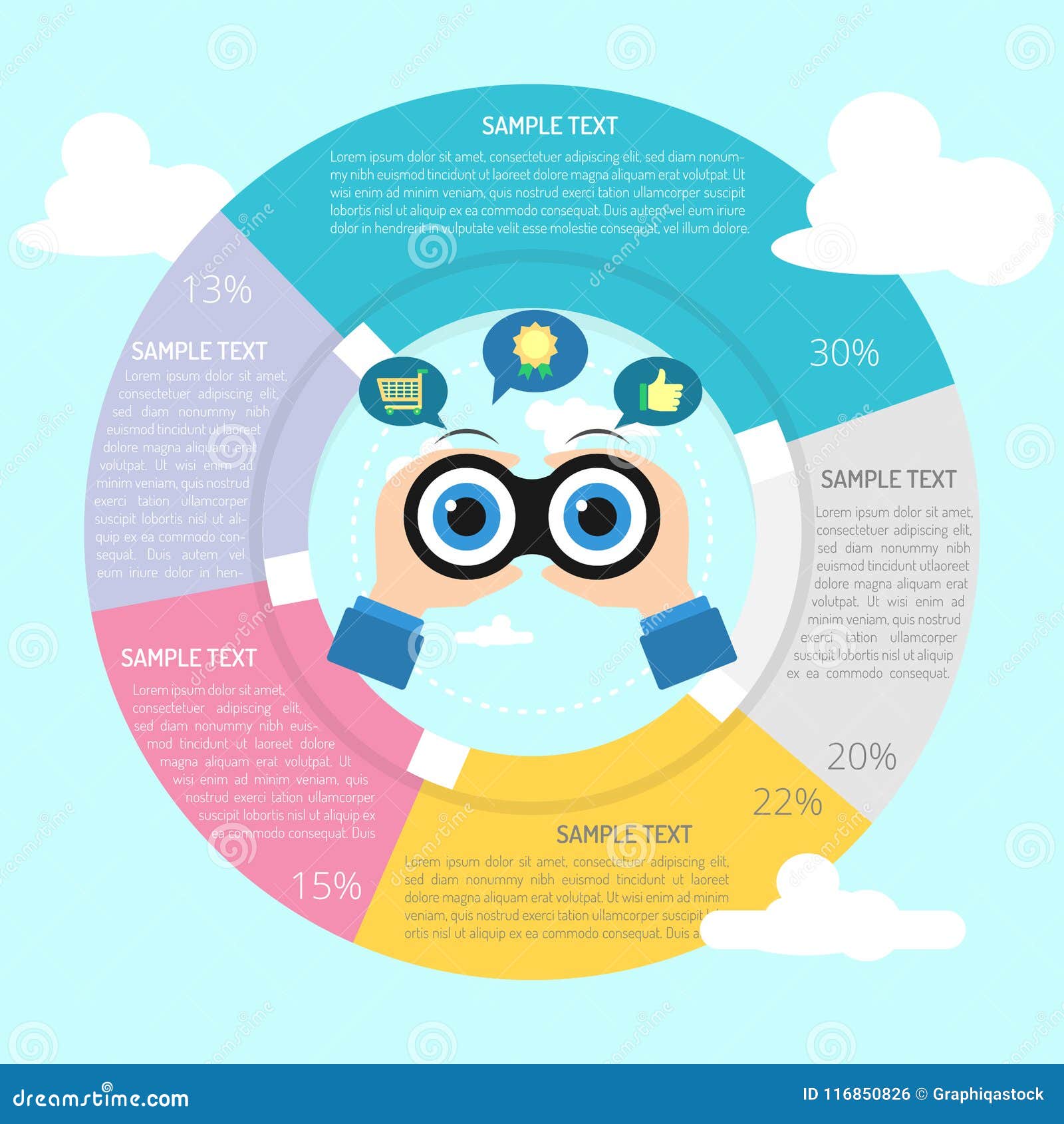 Diagrama De Vision Infographic Ilustración del Vector - Ilustración de ...