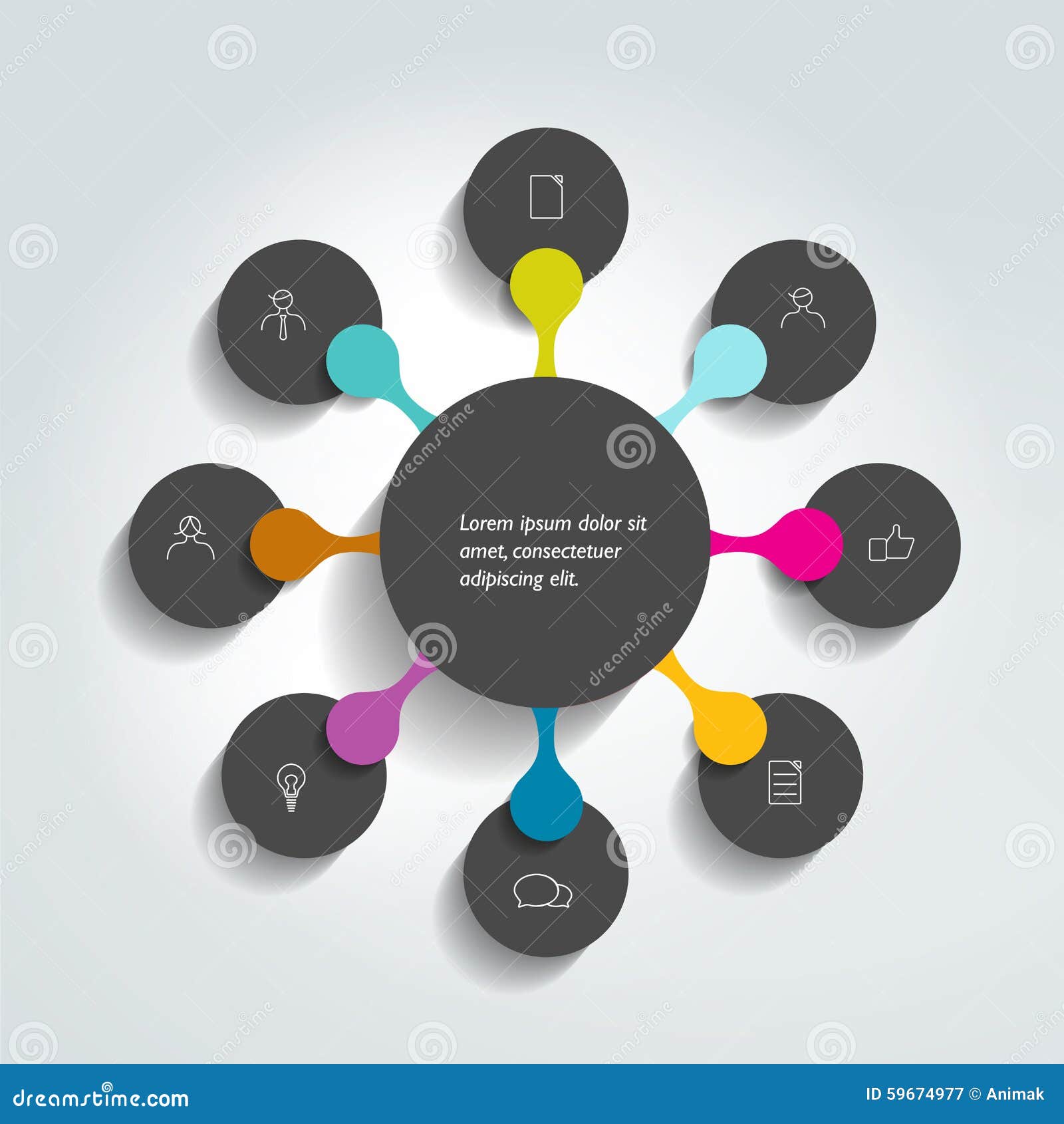 Diagrama Do Fluxograma, Esquema Ilustração do Vetor - Ilustração de ...