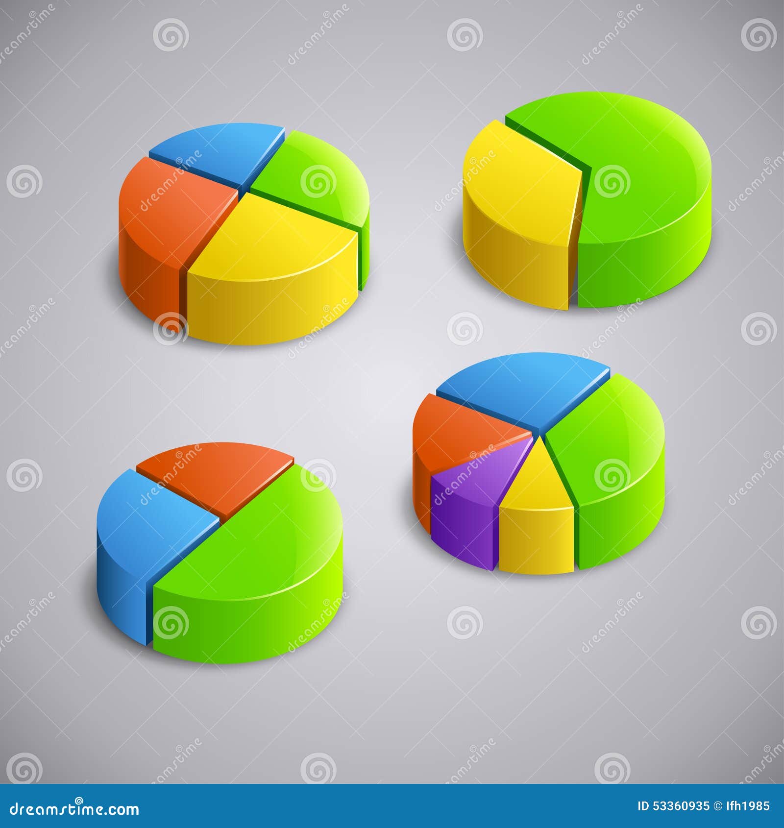 Diagrama redondo ilustración del vector. Ilustración de muestra - 53360935