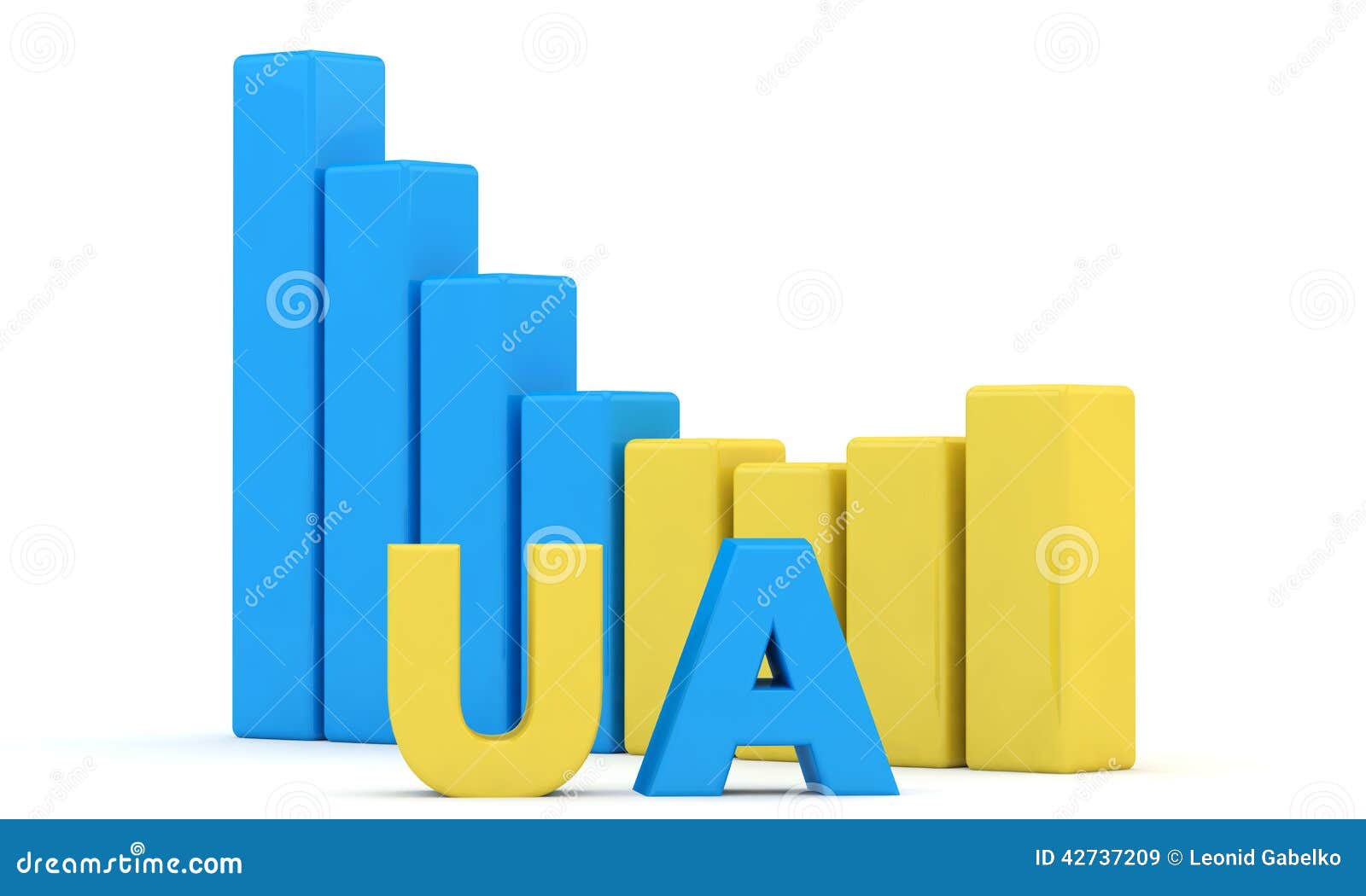 Diagramdaling en stijging stock illustratie. Illustration of zaken ...