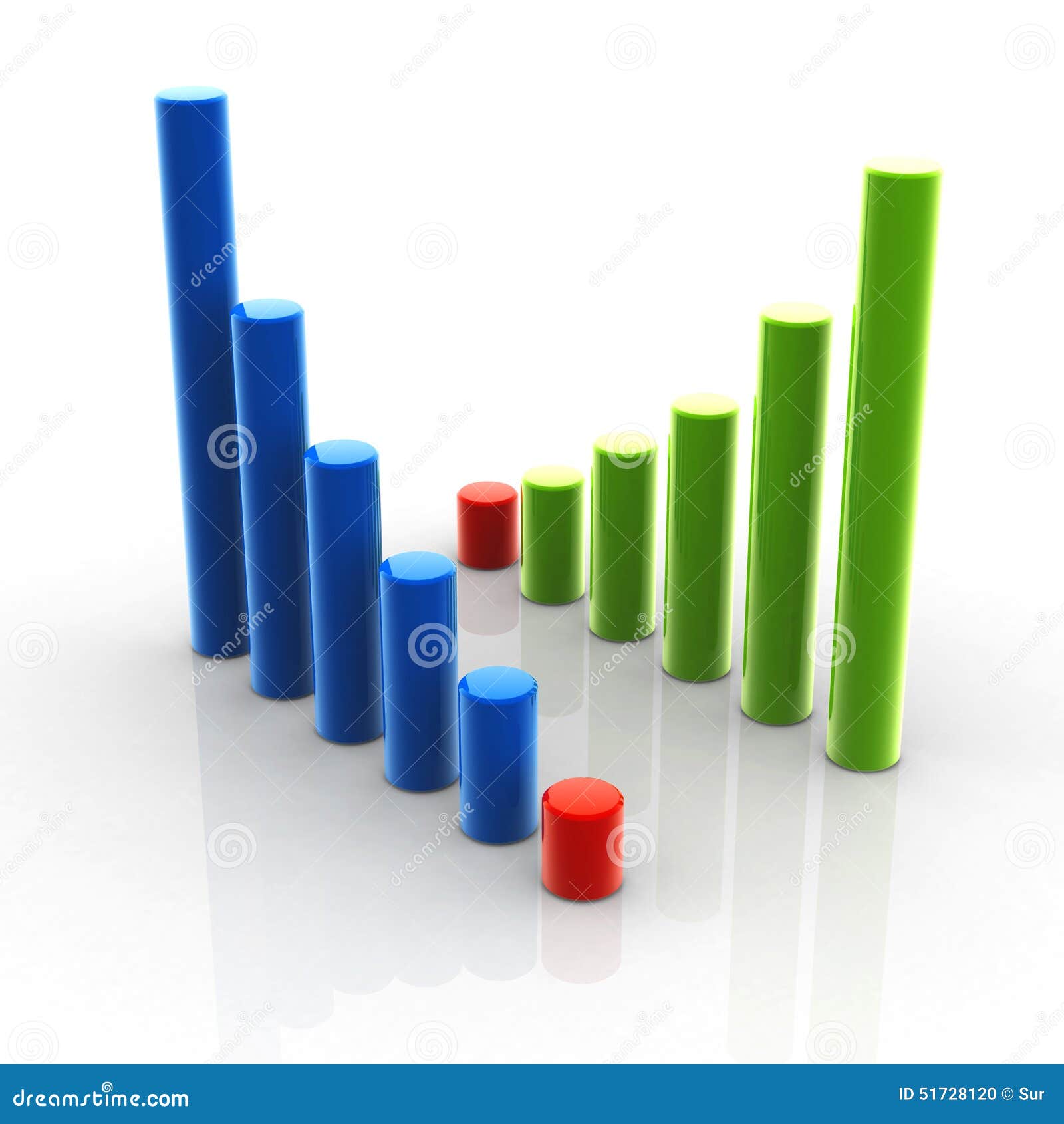 Diagramm auf und ab stock abbildung. Illustration von ziel - 51728120