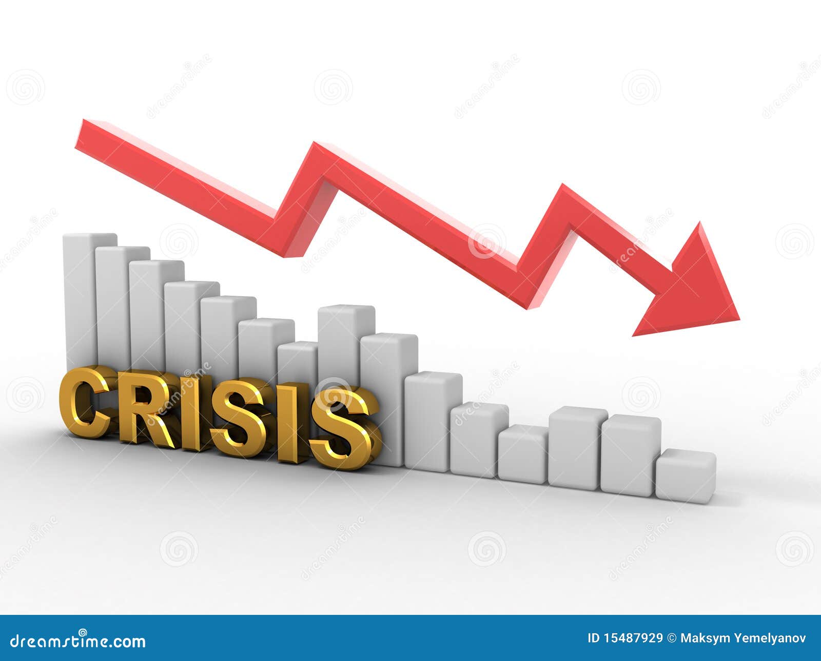Diagramm. Krise stock abbildung. Illustration von tiefstand - 15487929