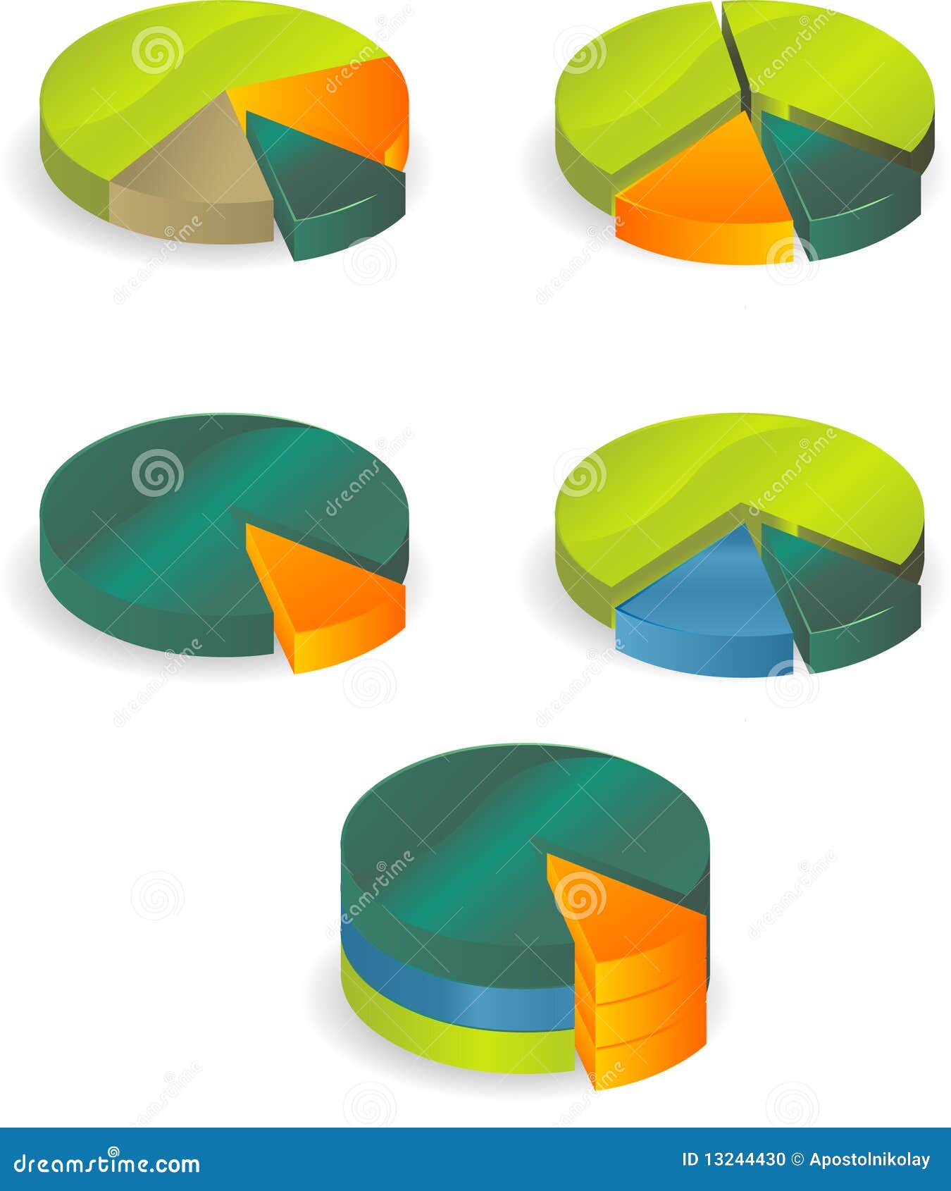Diagramm object stock vector. Illustration of economical - 13244430