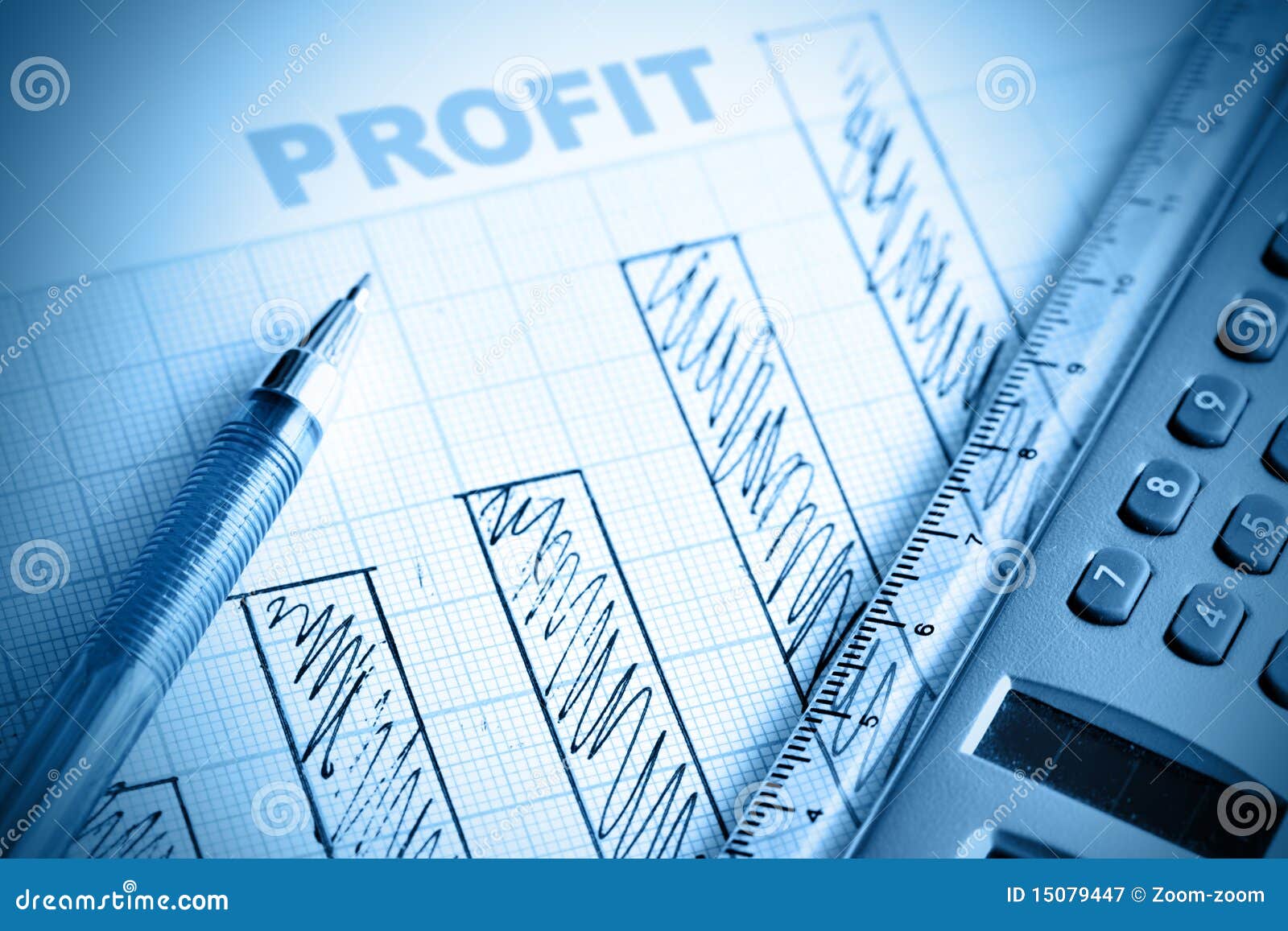 Diagramma a Colonna Di Profitto Immagine Stock - Immagine di azienda ...