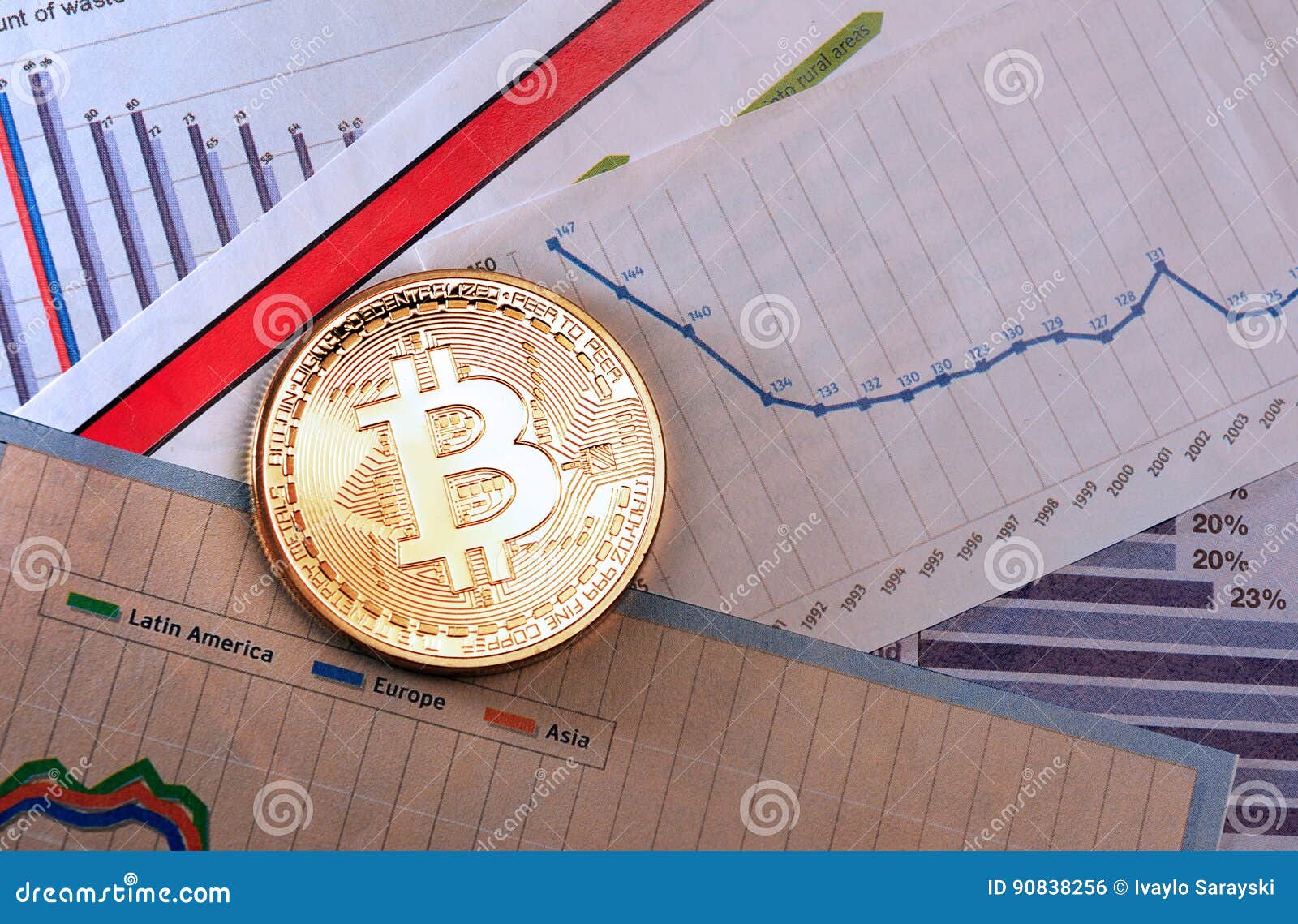 Diagramma Cripto Di Valuta Di Bitcoin Fotografia Stock - Immagine di ...