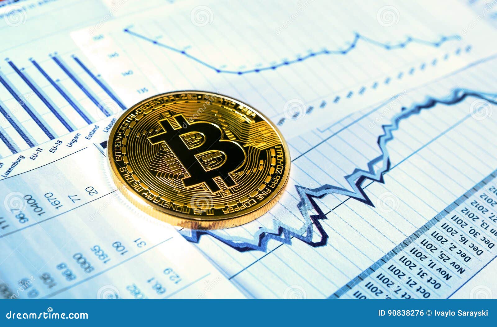 Diagramma Cripto Di Valuta Di Bitcoin Fotografia Stock - Immagine di ...
