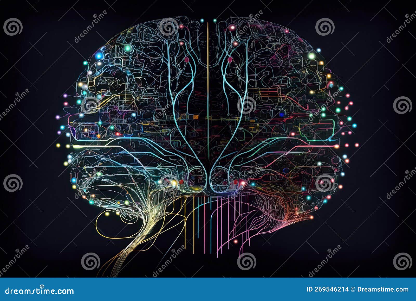 Diagramma Del Cervello Digitale Con Connessioni Neurali. Concetto Di ... Diagramma Del Cervello Digitale Con Connessioni Neurali. Concetto Di ...