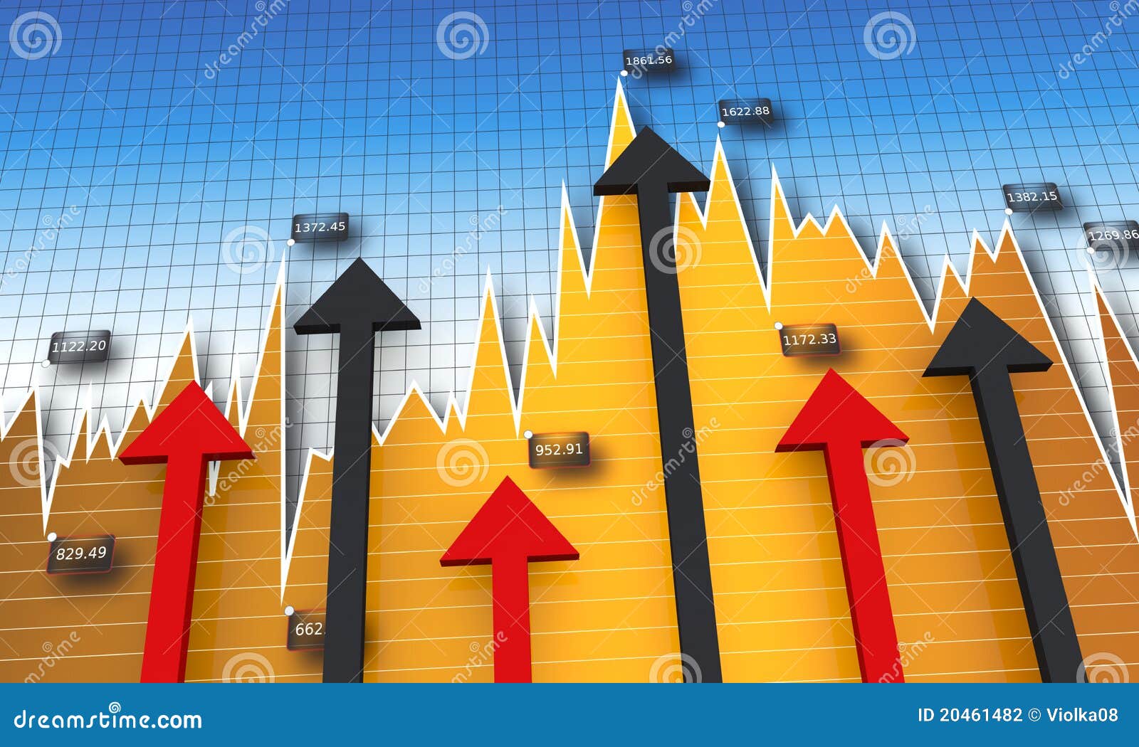 Diagramma, Schema Con Le Frecce Illustrazione di Stock - Illustrazione ...