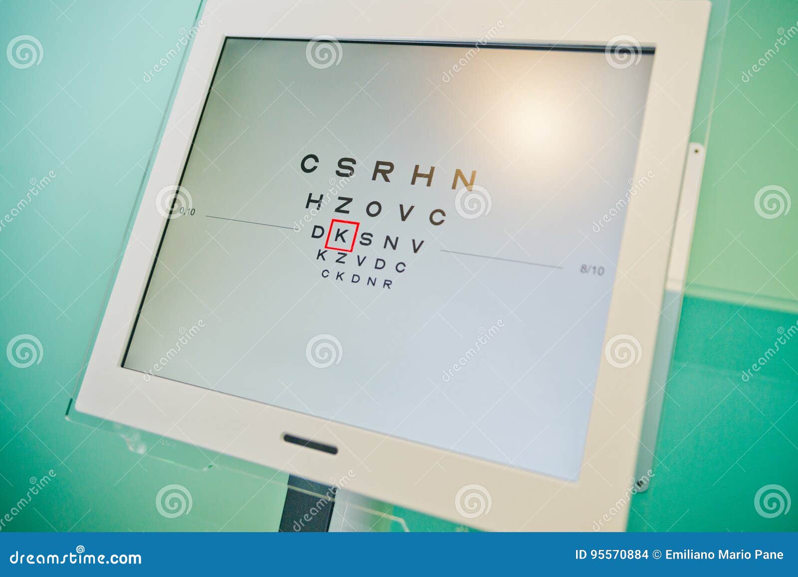 Diagramme D'oeil D'optotype Photo stock - Image du utilisé, optométrie ...