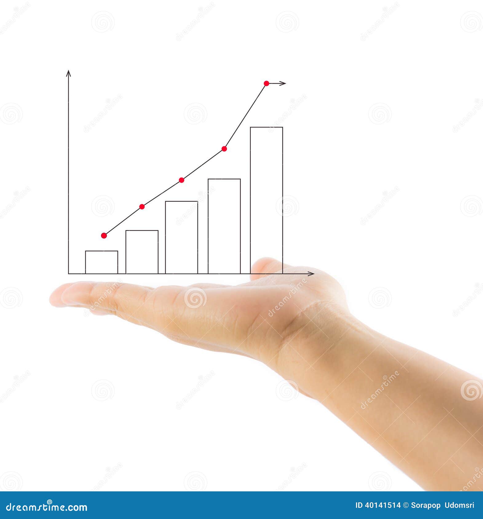 Diagramme De Graphique De Croissance En Main Photo stock - Image du ...
