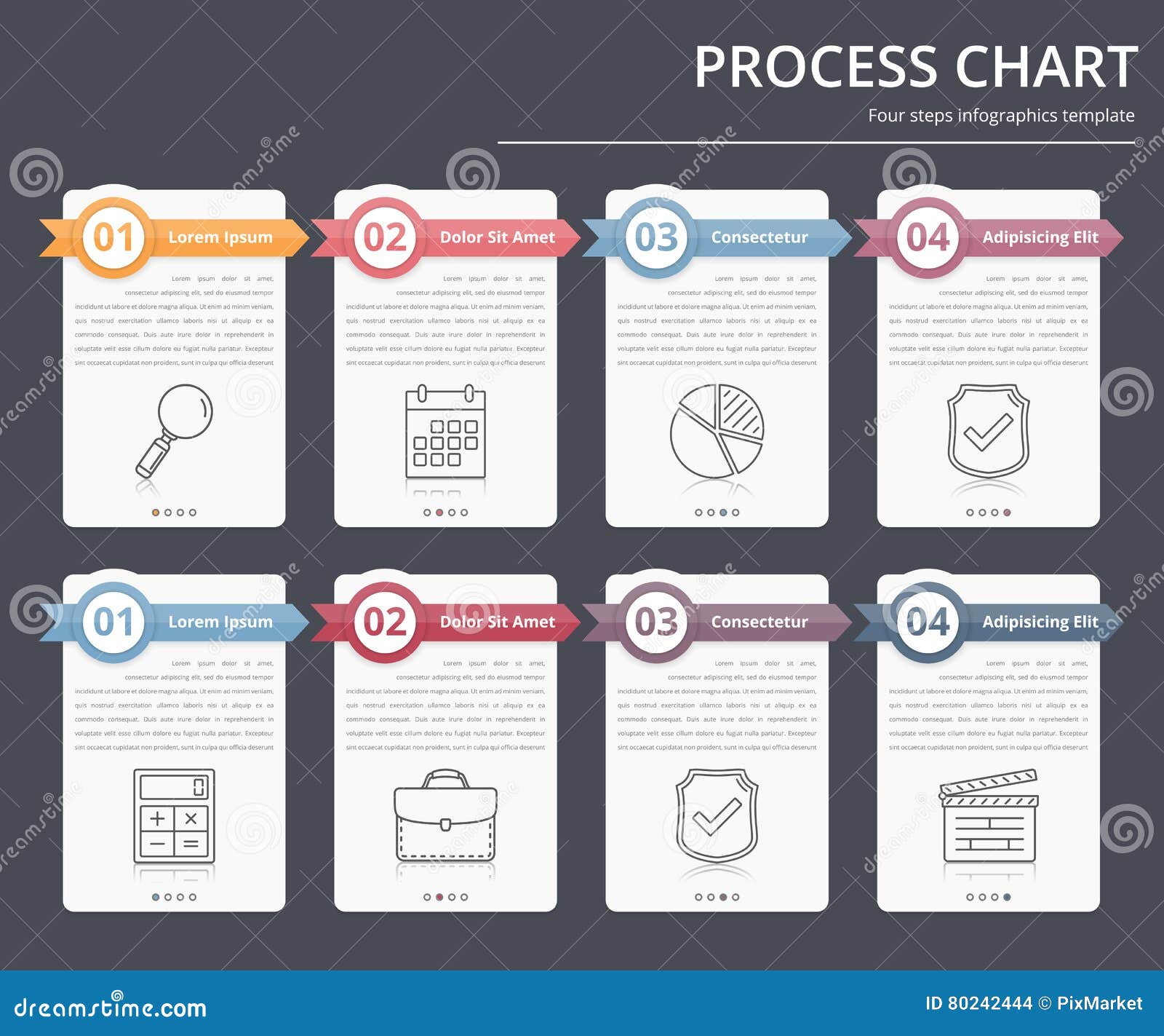 Diagramme de processus illustration de vecteur. Illustration du ...