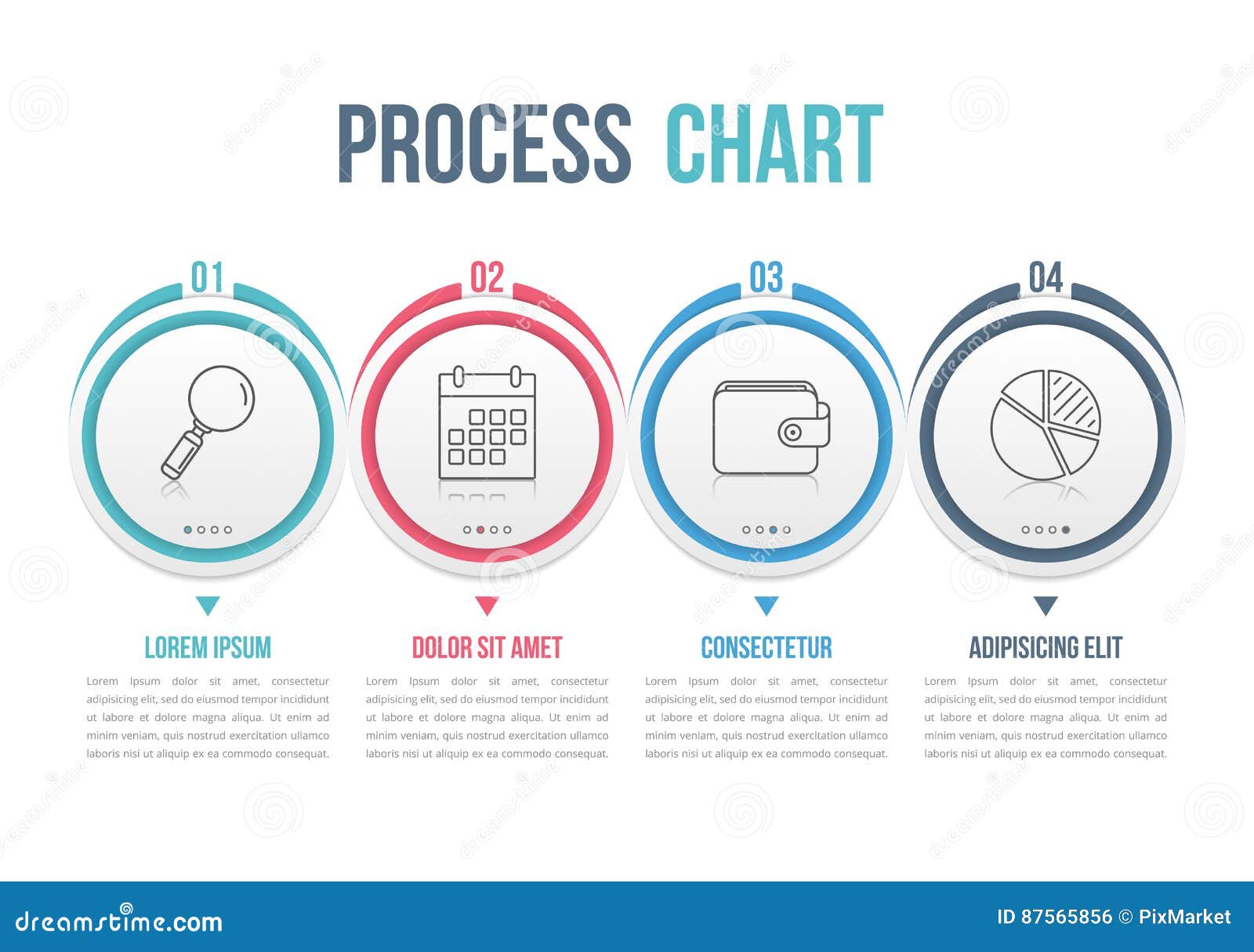 Diagramme de processus illustration de vecteur. Illustration du plan ...