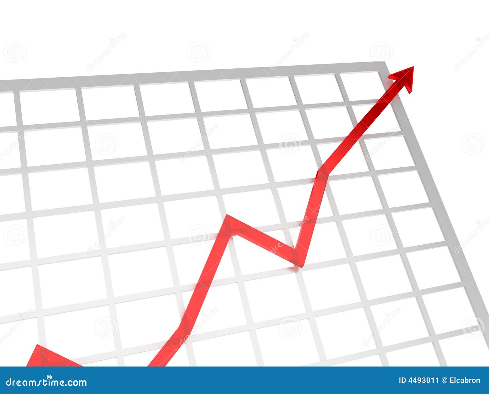 Diagramme positif illustration stock. Illustration du financier - 4493011