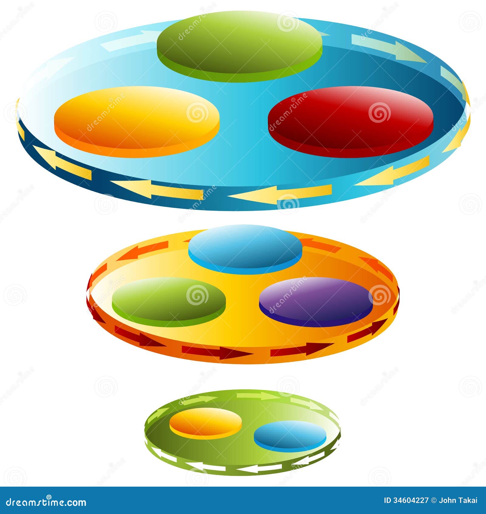 Diagramme Tournant Du Disque 3d Illustration de Vecteur - Illustration ...