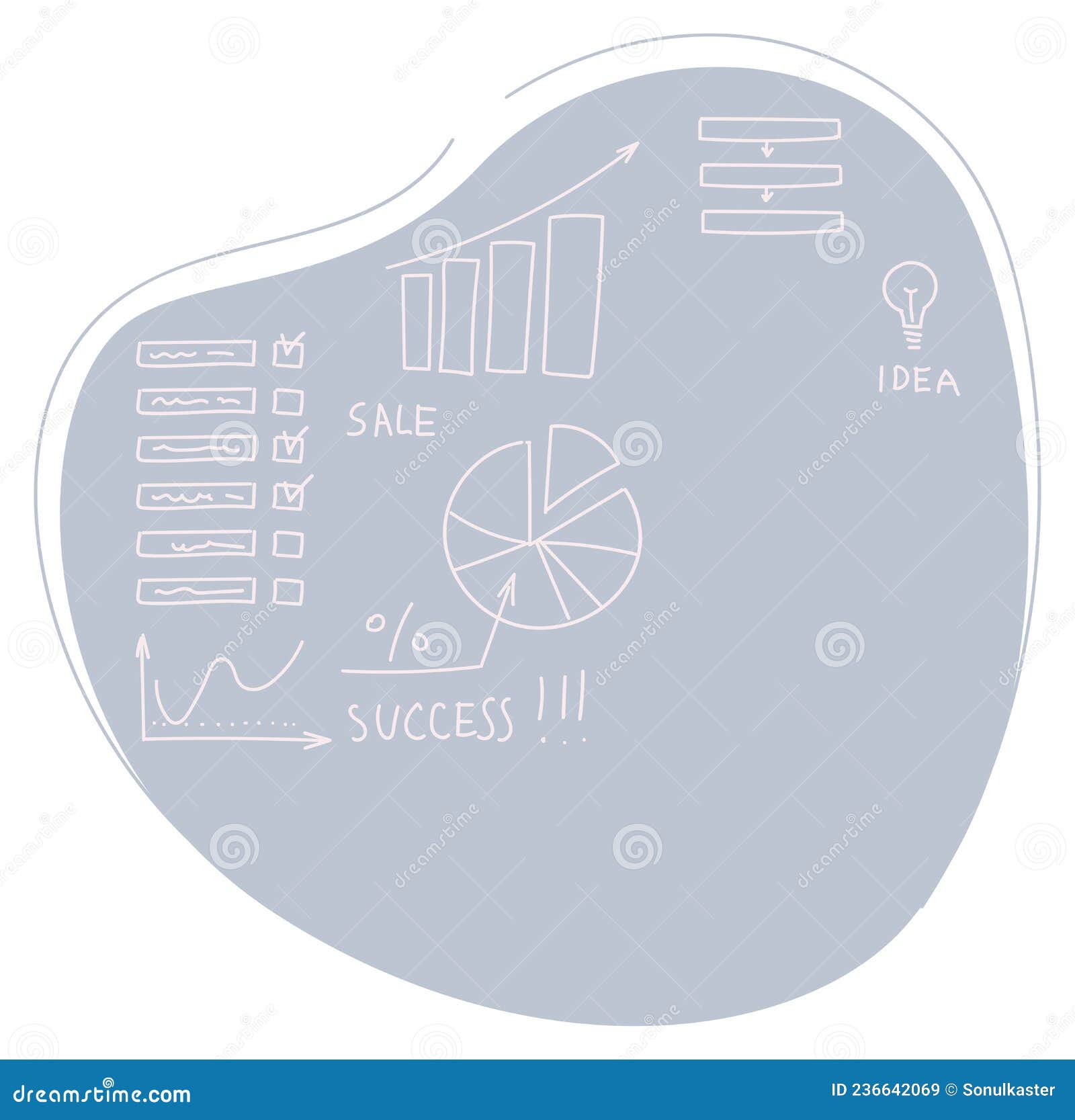 Diagrams and Charts, Formulas and Solution Vector Stock Vector ...