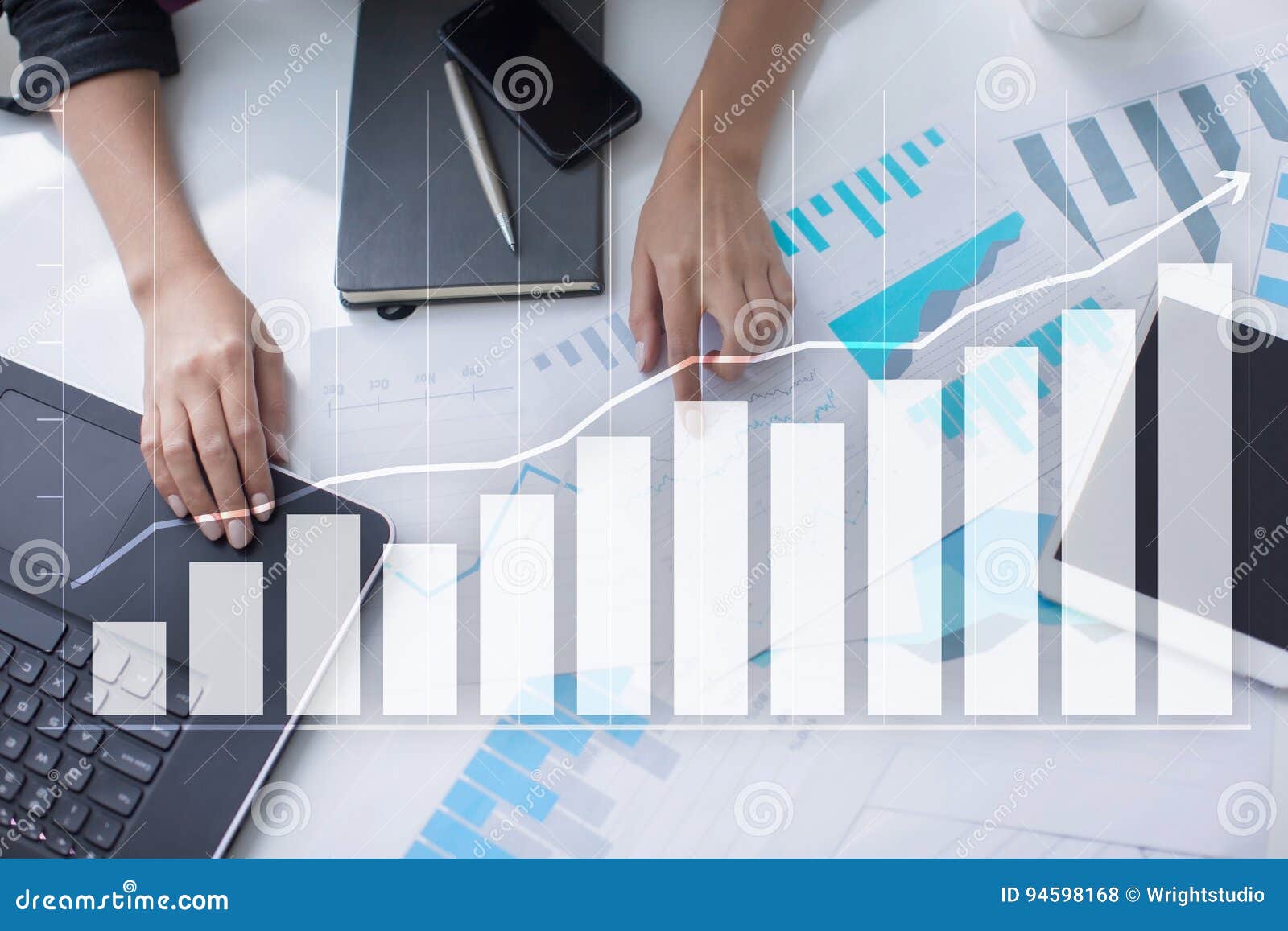 Diagrams and Graphs. Business Strategy, Data Analysis, Financial Growth ...