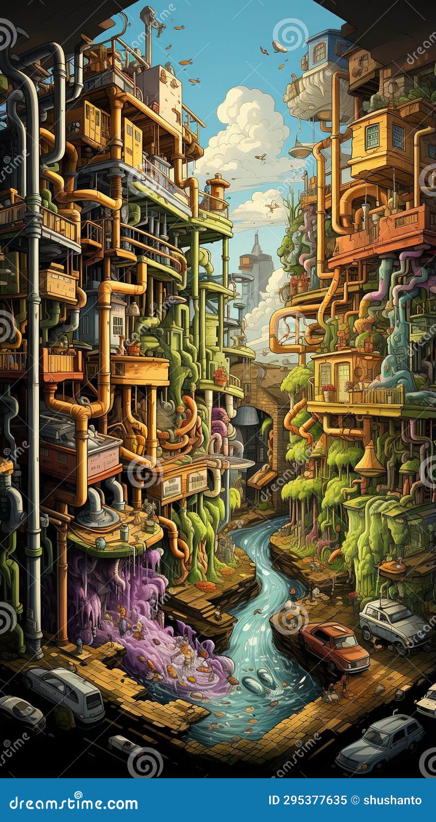 Diagrams of the Inner Workings of a Content Marketing Stock Image ...