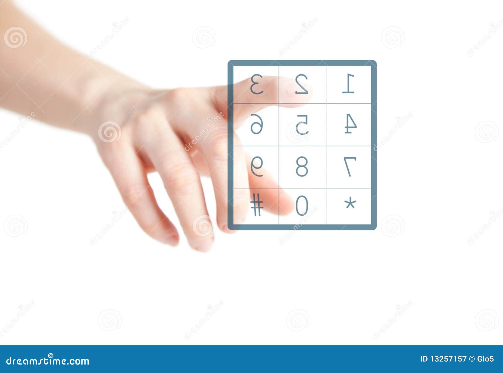 Dial stock image. Image of isolated, thumb, white, push - 13257157