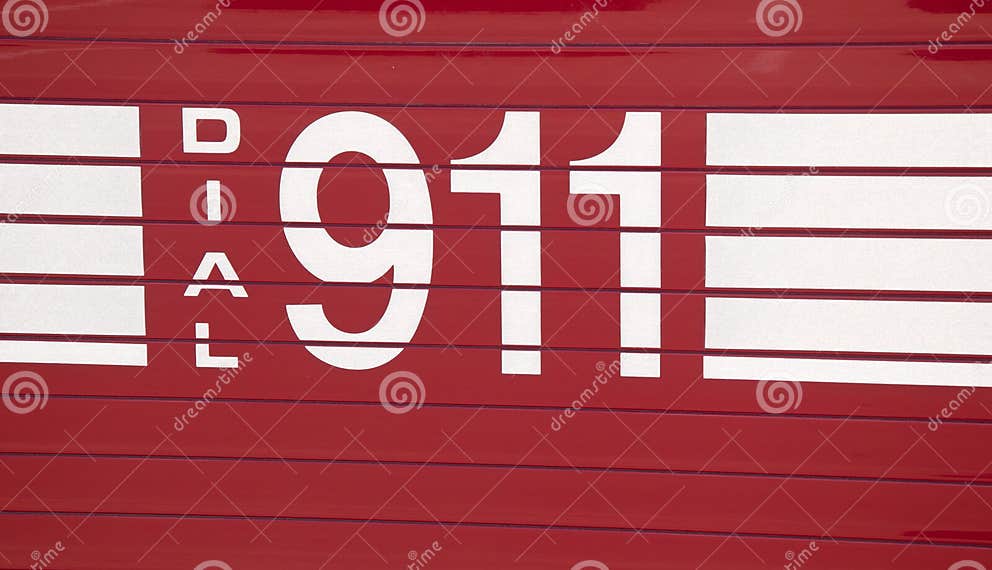 Dial 911 - decal stock photo. Image of decal, dial, stripes - 27121902