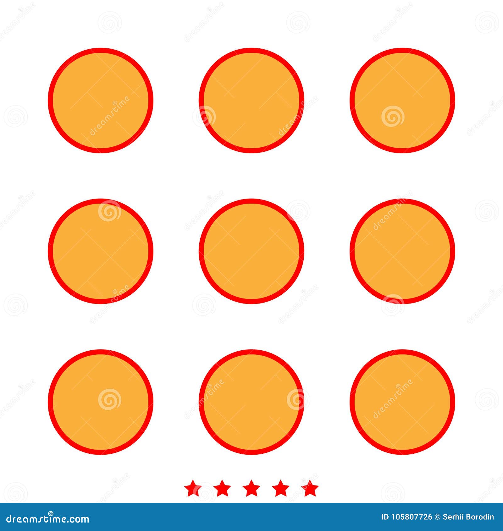 Dial Button Icon . Different Color Stock Vector - Illustration of ...