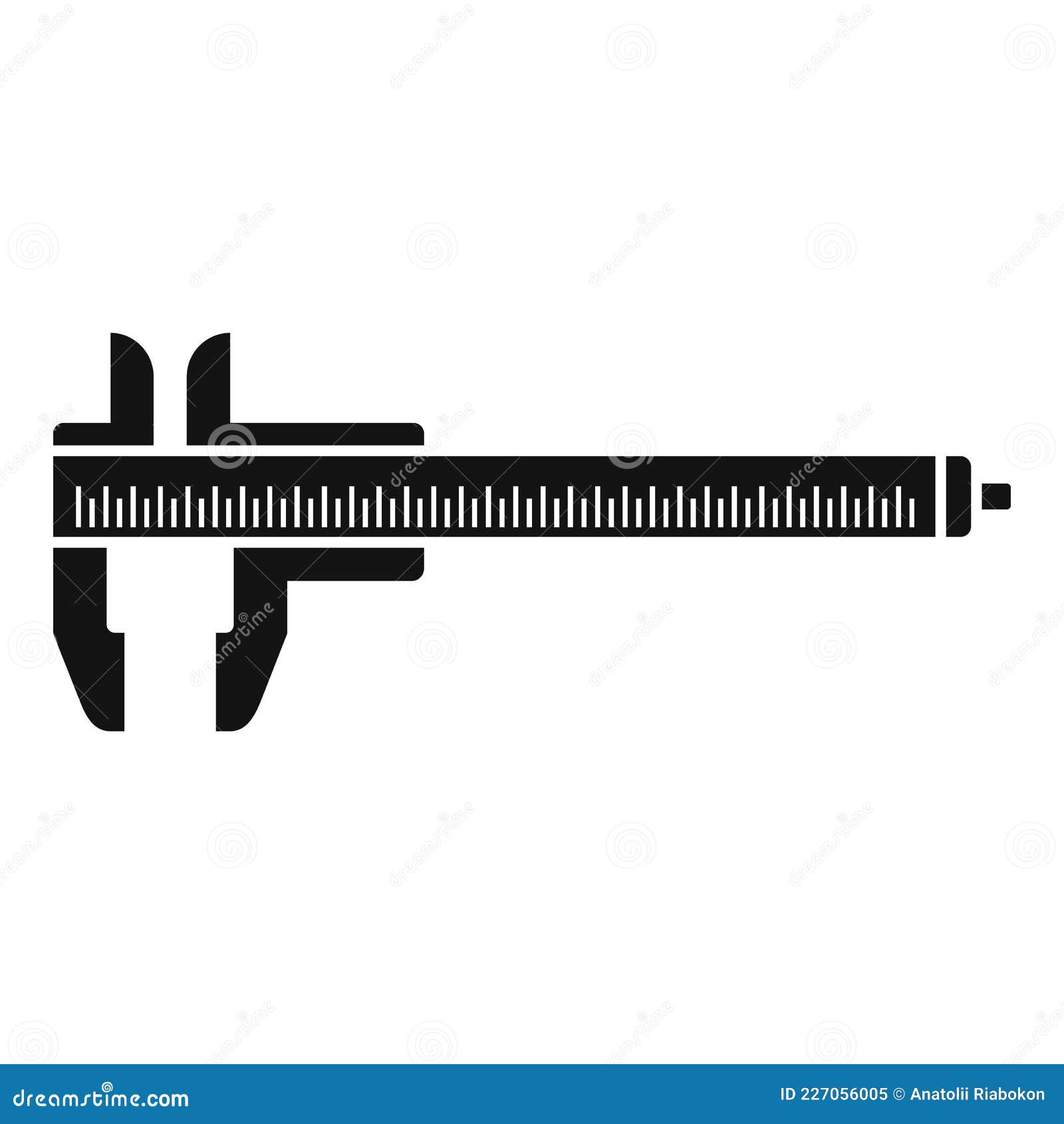 Dial Caliper Icon Simple Vector. Calliper Tool Stock Vector ...