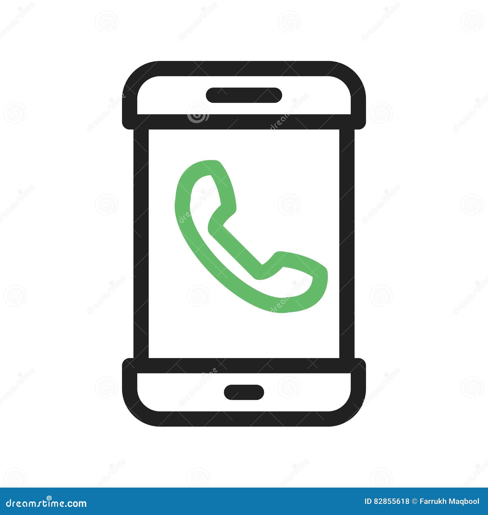 Dial Call stock vector. Illustration of message, design - 82855618