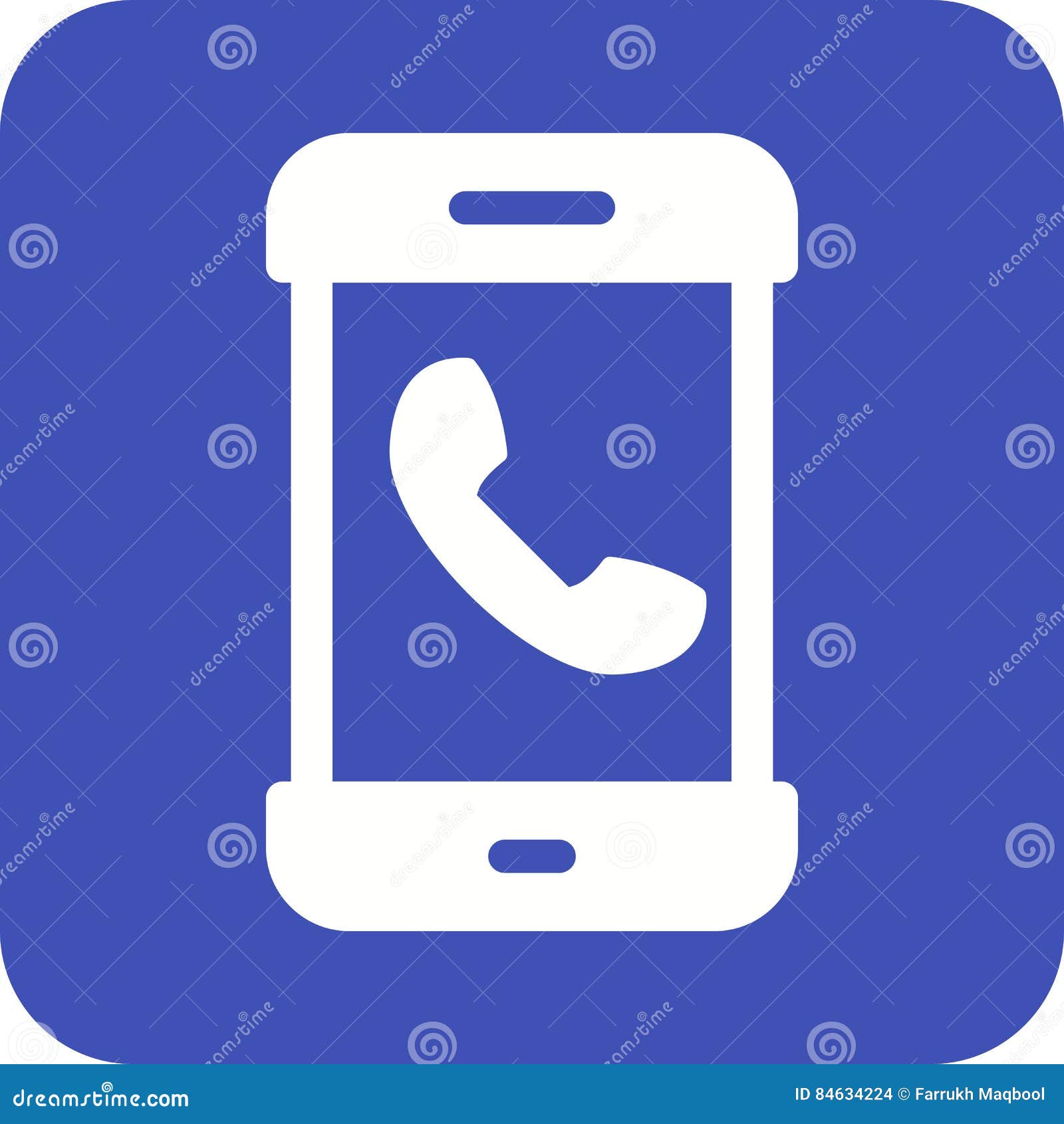 Dial Call stock vector. Illustration of communication - 84634224