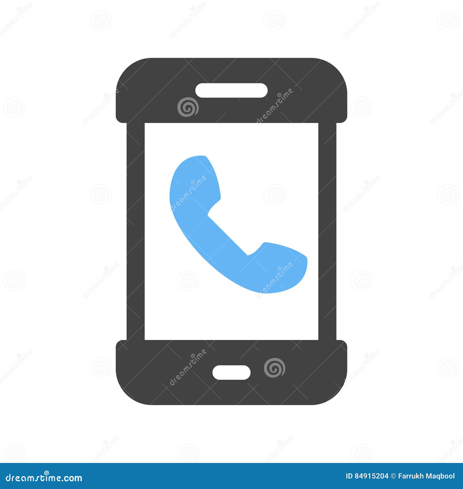 Dial Call stock vector. Illustration of contact, message - 84915204