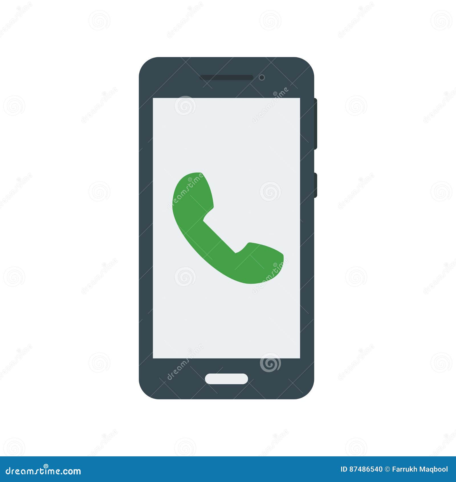 Dial Call stock vector. Illustration of phone, communication - 87486540