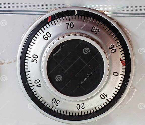 Dial Combination Lock on the Safe Stock Image - Image of lock, rotate ...