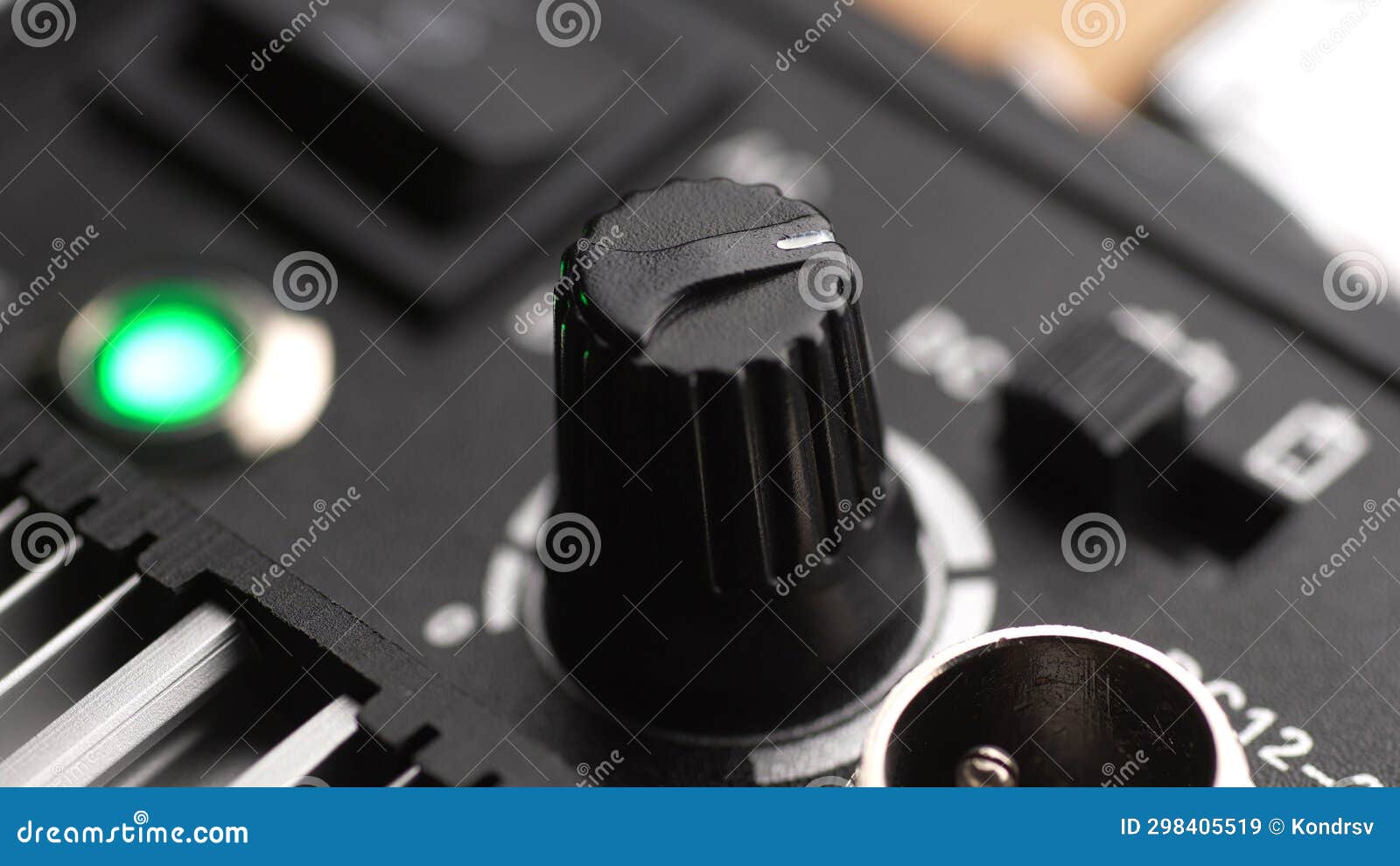 Dial on Control Panel. stock image. Image of electronic - 298405519