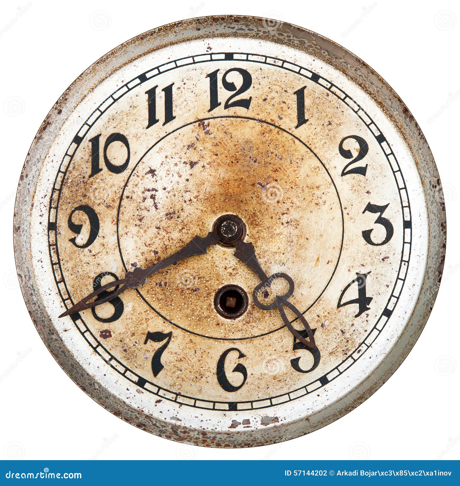 Dial de reloj viejo foto de archivo. Imagen de placa - 57144202