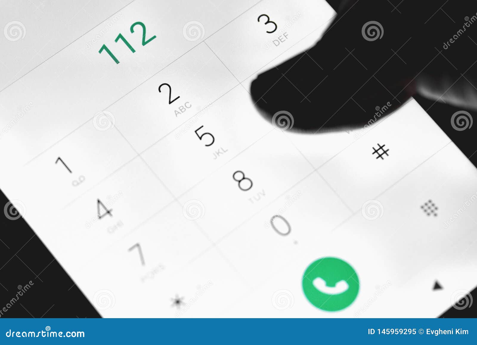 Dial The Emergency Telephone In The Elevator Stock Photo ...