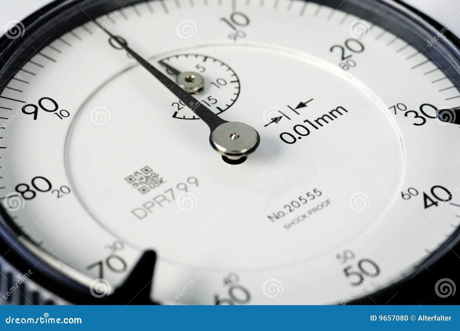 Dial Gauge Measure The Part After Production Process Royalty-Free Stock ...